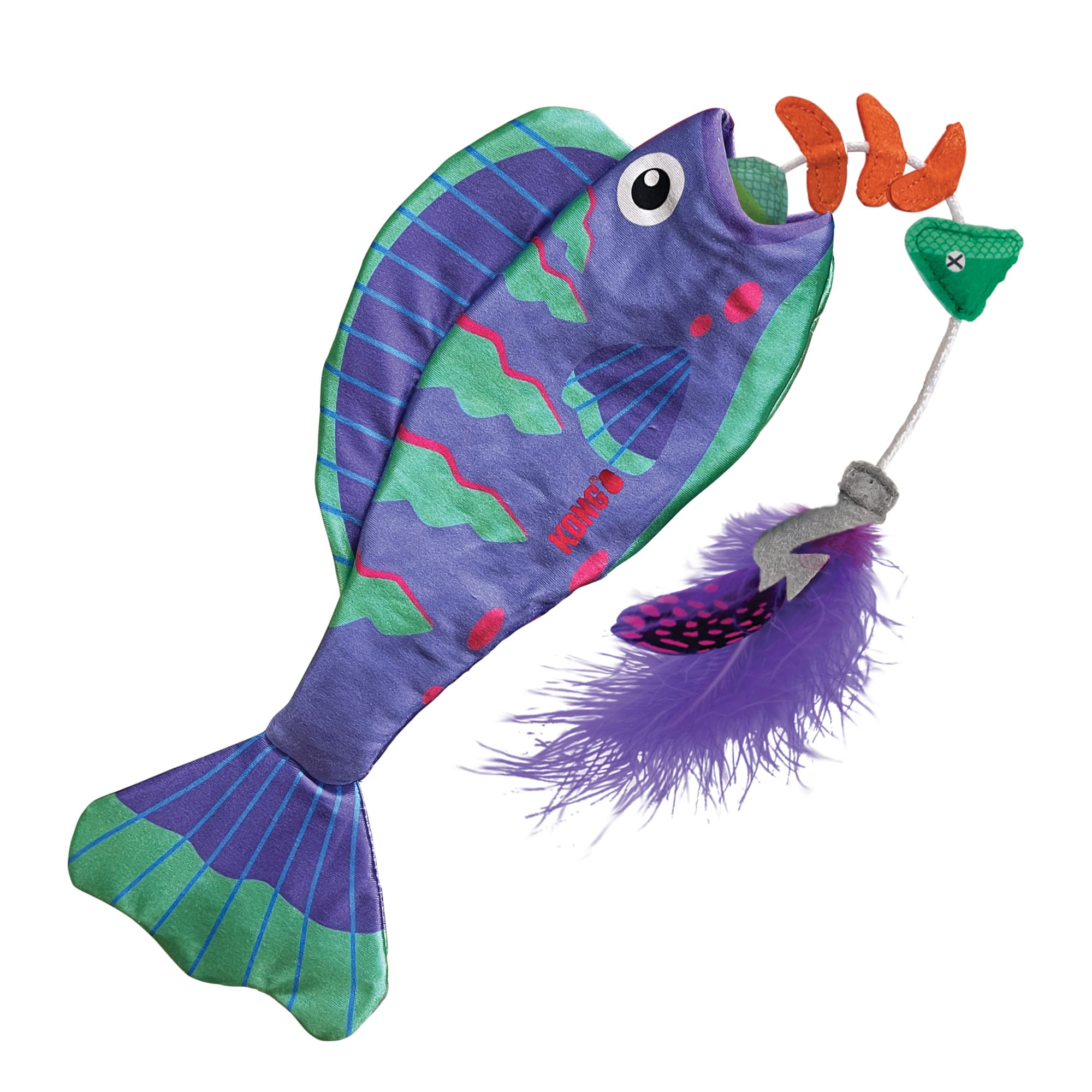 KONG Wrangler Angler Fish Assorted Cat Toy | Petco