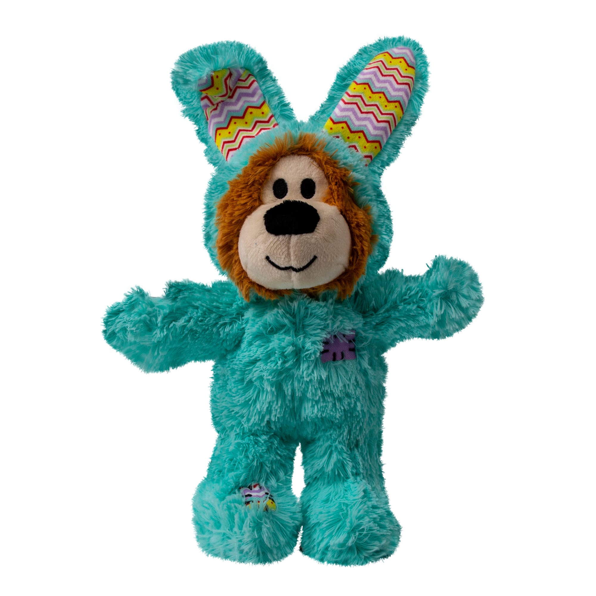 KONG Teal Spring Wild Knots Bear Dog Toy, Small/Medium | Petco