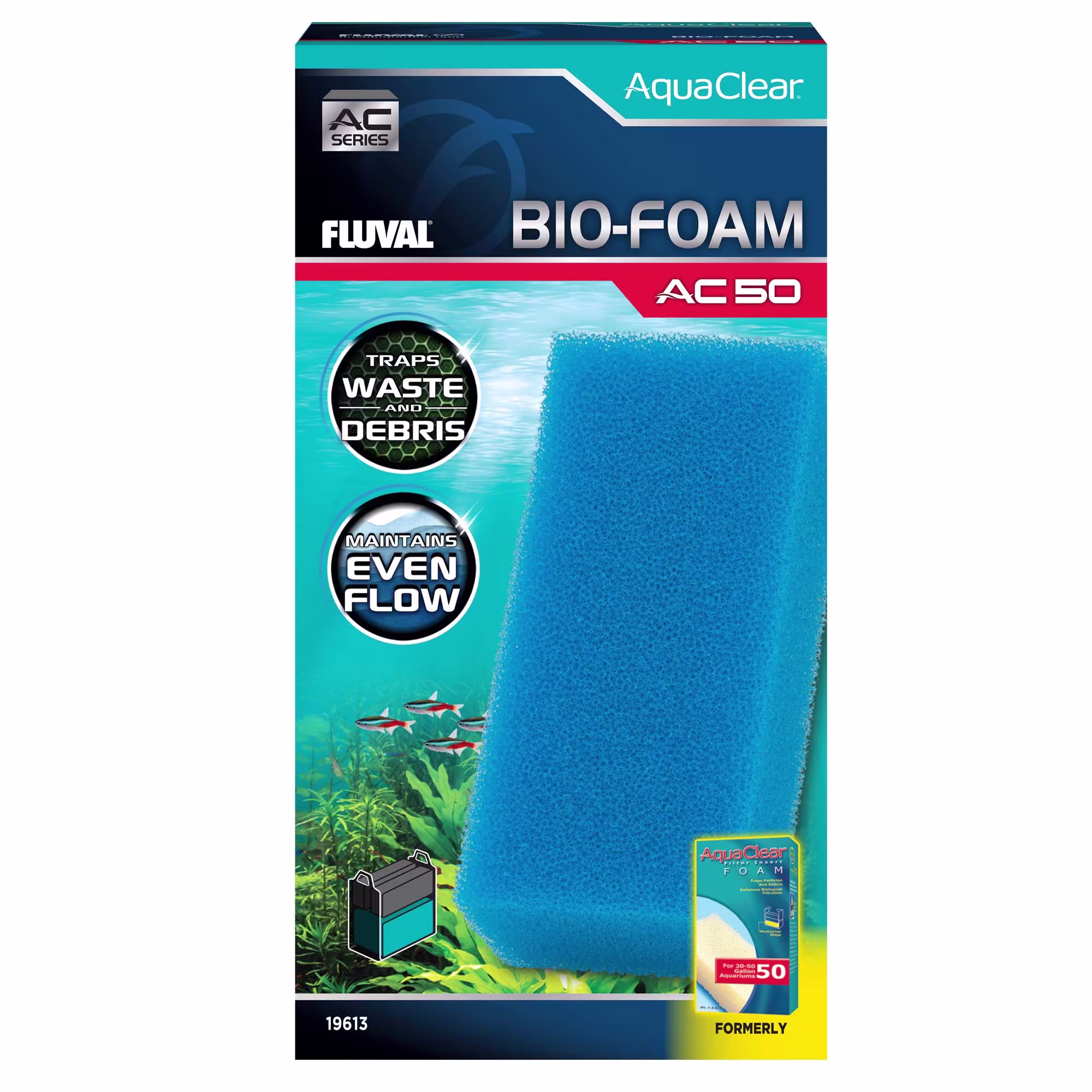 Fluval Blue AC50 Bio-Foam Filter Insert | Petco