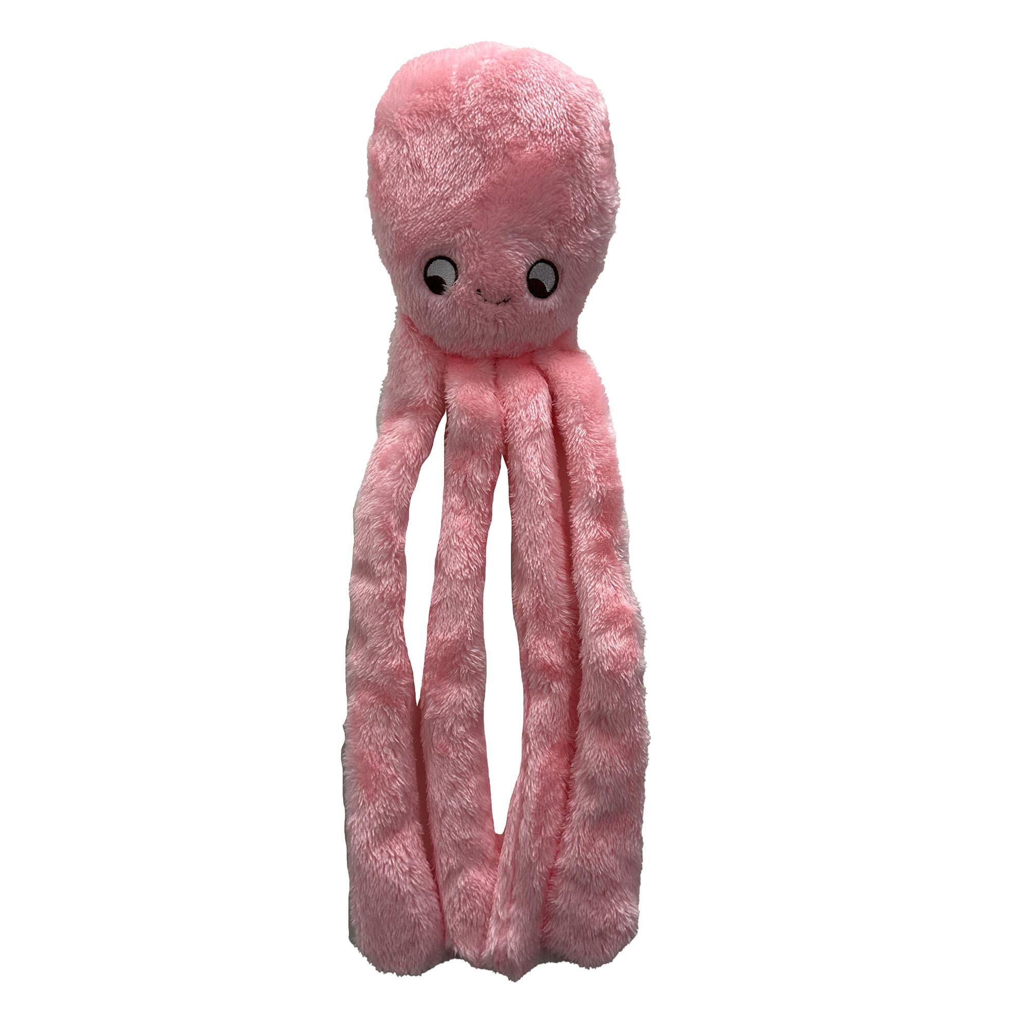 Bark-A-Boo Octopus Crinkle Legs Pink Dog Toy, Medium | Petco