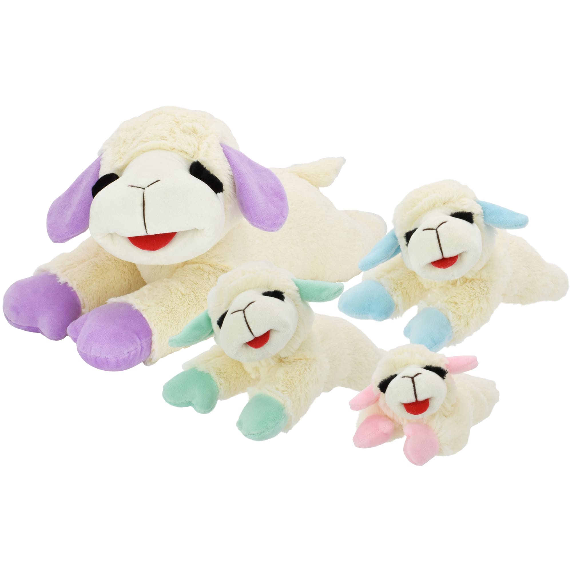 Multipet International Lamb Chop Jumbo with Pastel Color Dog Toy ...
