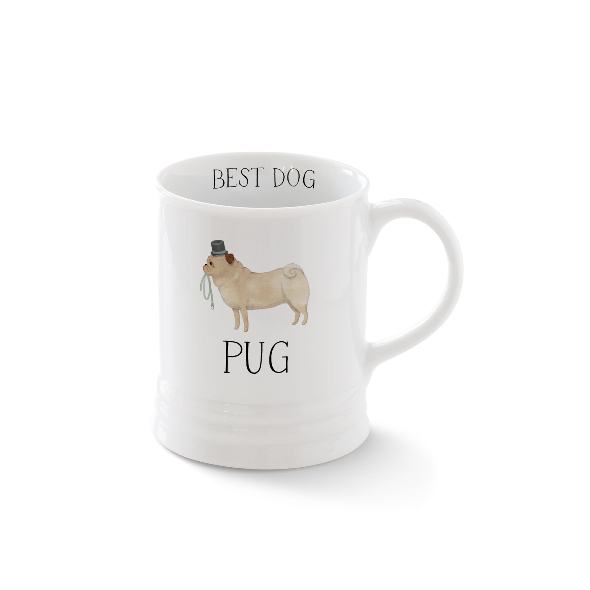 PetShop by Fringe Studio Pug Mug, Small | Petco