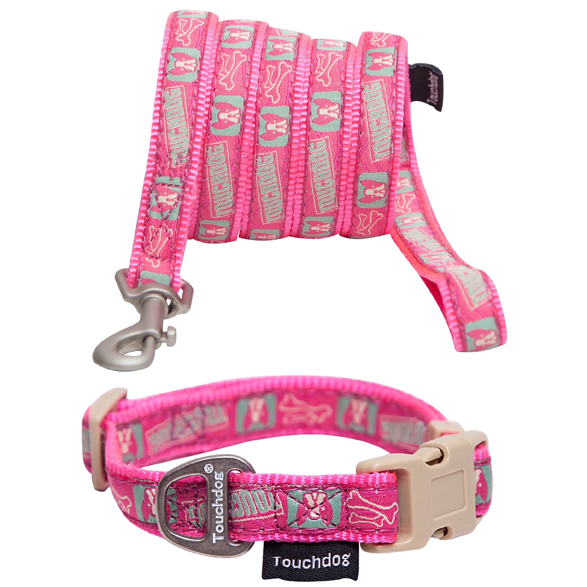 Touchdog 'Caliber' Designer Embroidered Fashion Pet Leash and Collar ...