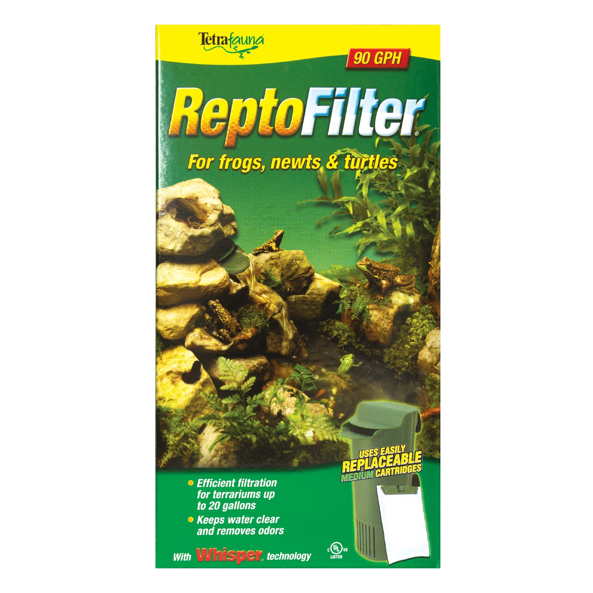 TetraFauna ReptoFilter For Frogs, Newts & Turtles, 90 GPH | Petco