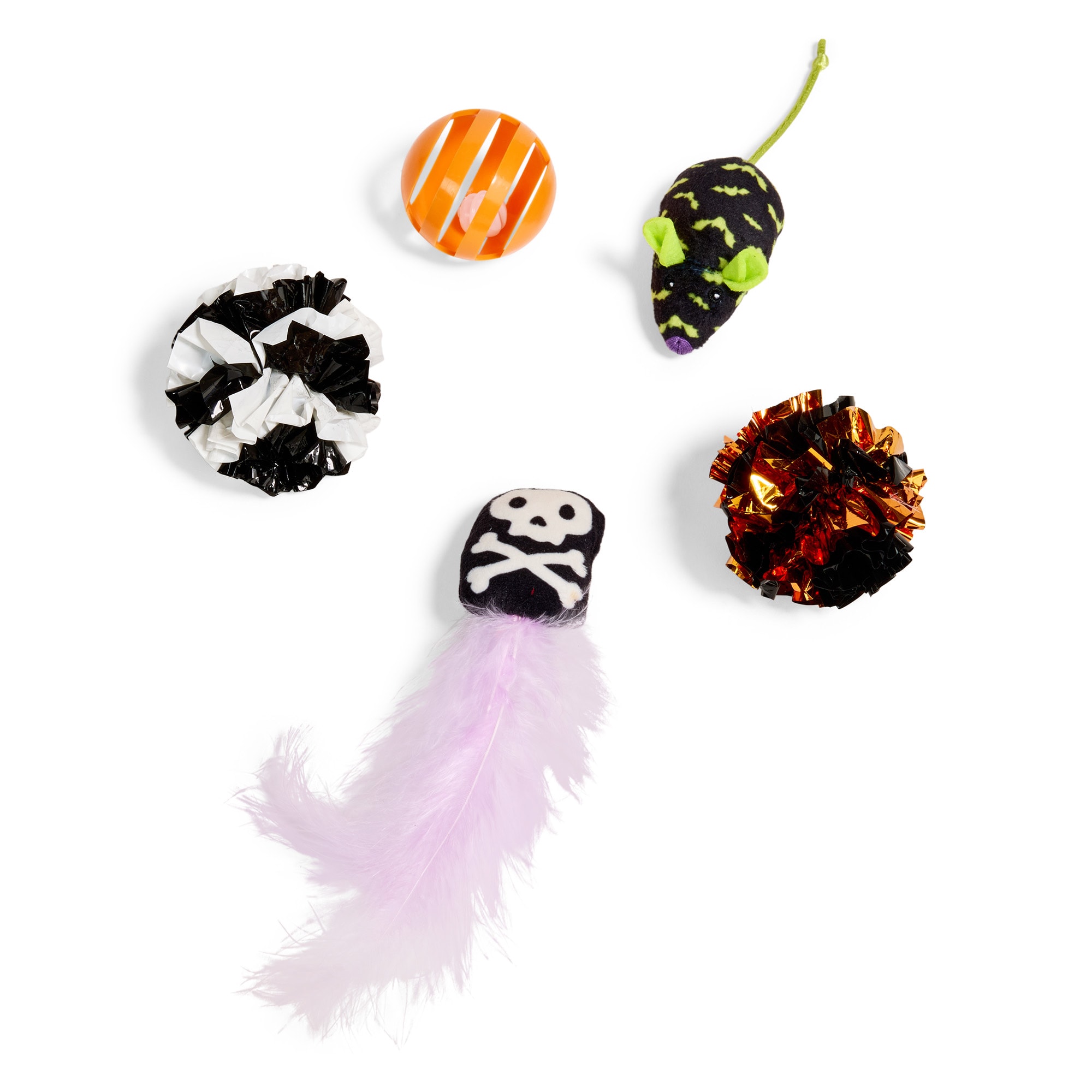 Bootique Halloween Bat Cat Toy Multipack, Pack of 5 | Petco
