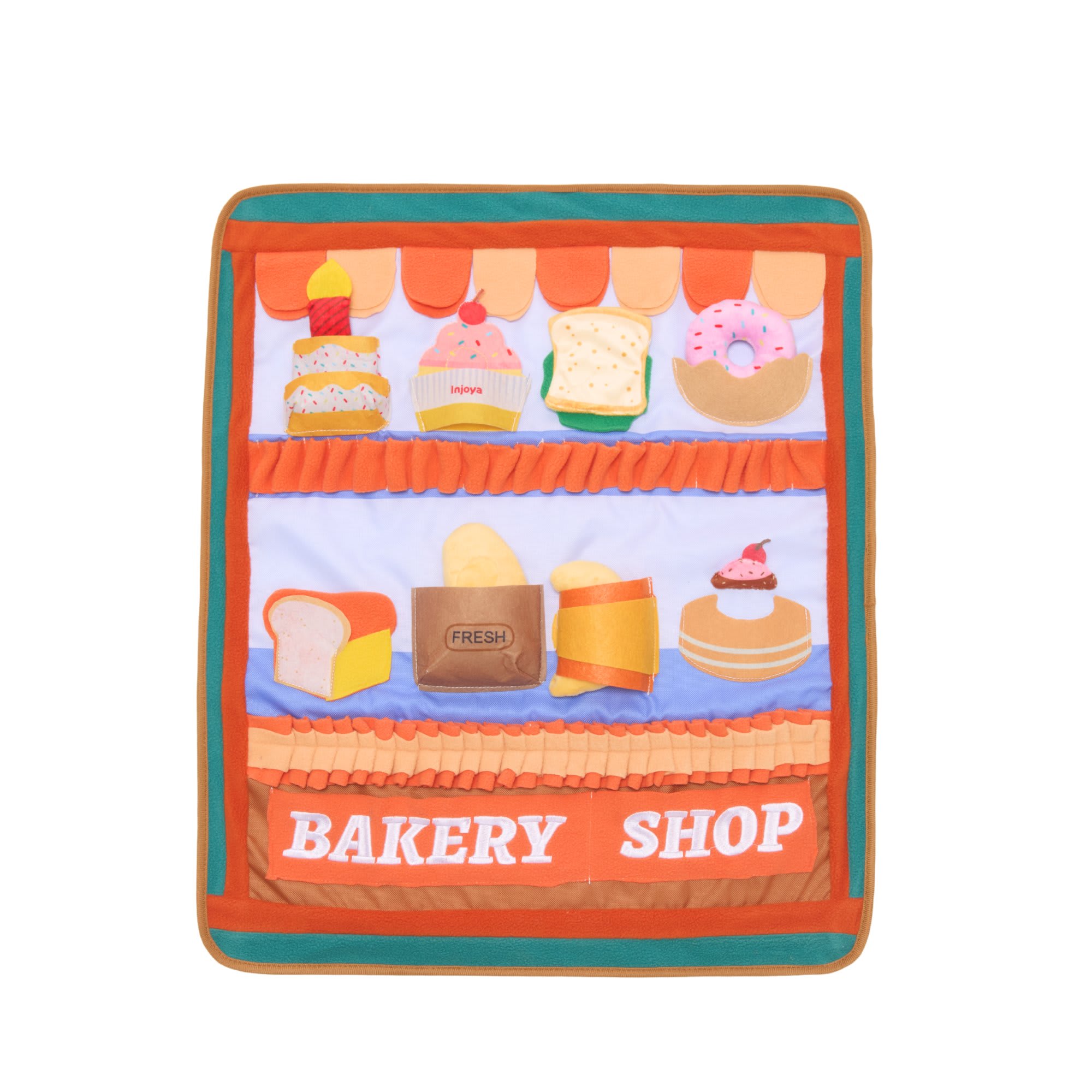 Injoya Pastry Shoppe Interactive Puzzle Snuffle Mat for Dogs and Cats ...