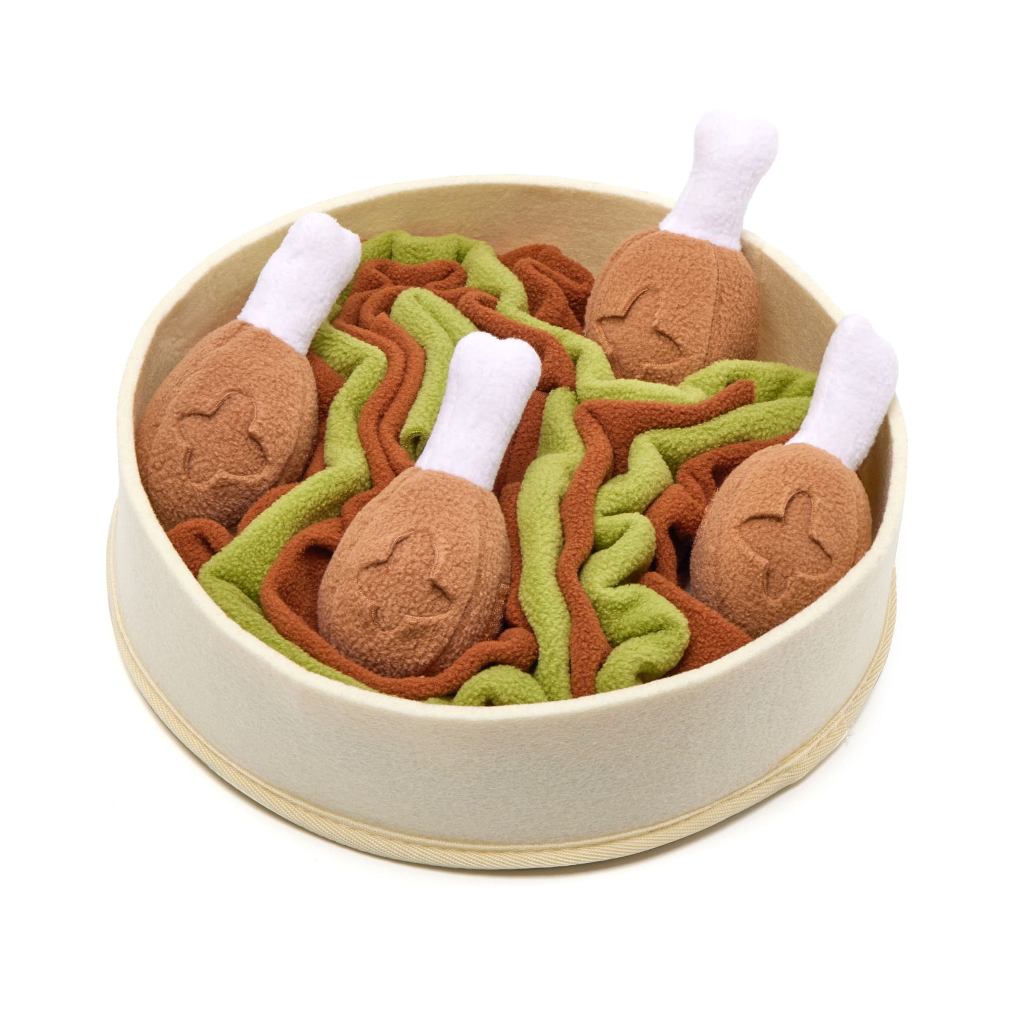 Injoya Chicken N' Gravy Interactive Snuffle Bowl with Detachable Toys ...