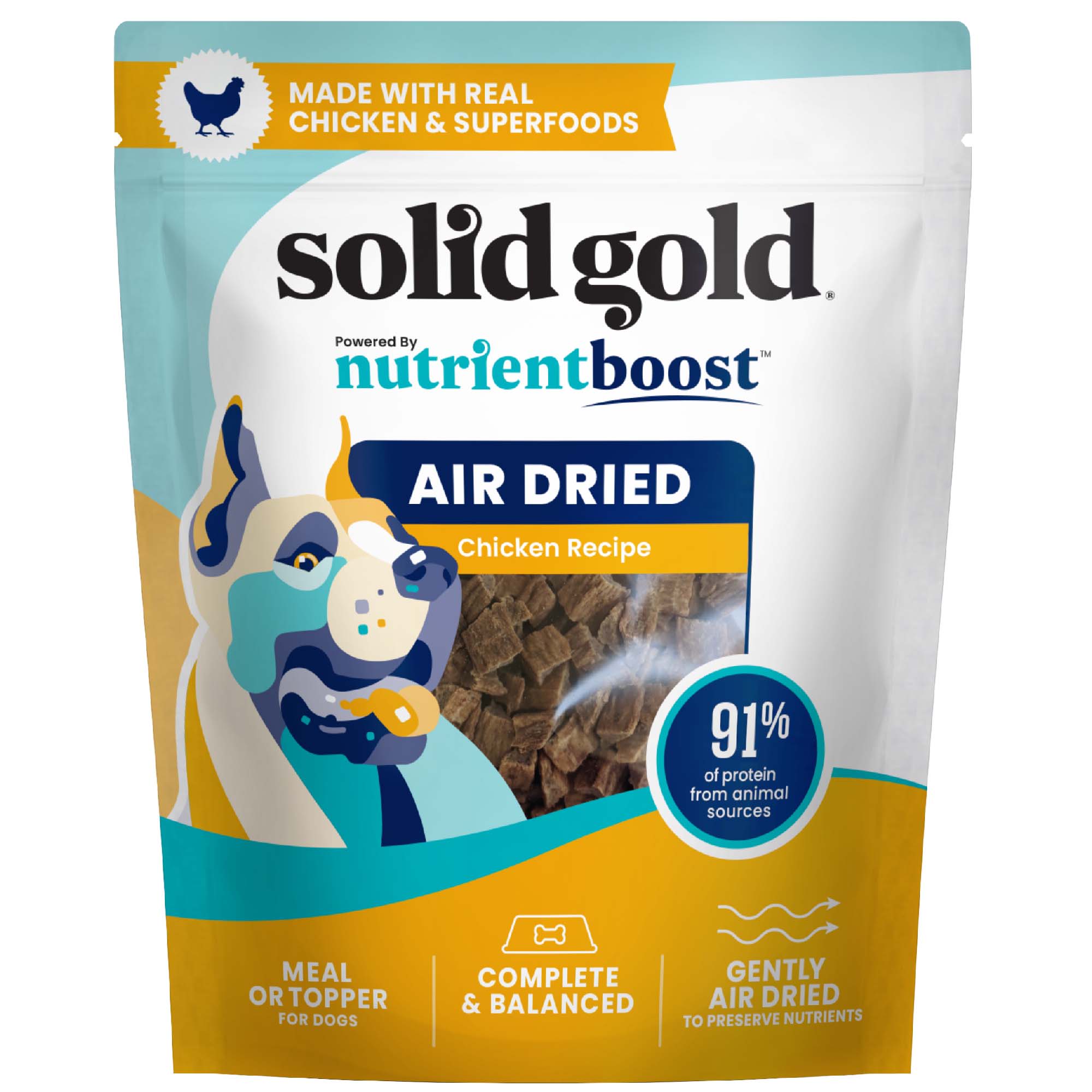 Solid Gold Chicken Air Dried Topper Complete and Balanced Meal Topper ...