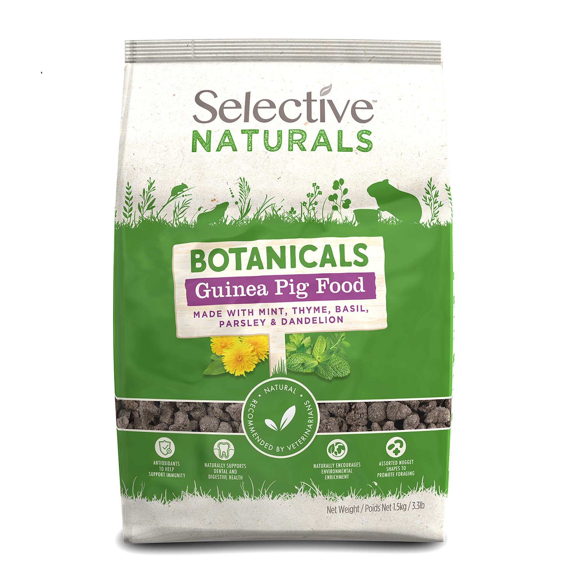Supreme Science Selective Naturals Botanicals Guinea Pig Food, 3.3 lbs ...