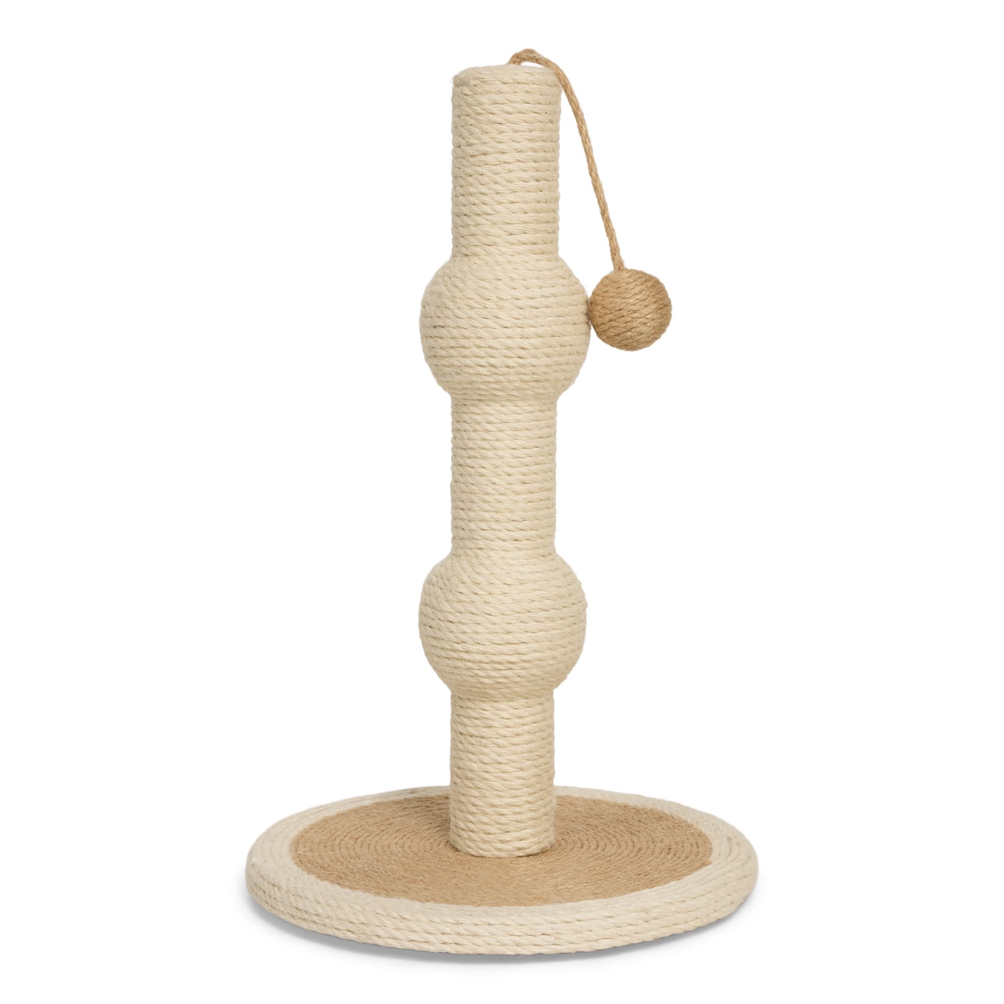 EveryYay Jute Cat Scratch Post with Jute Orb, 18.9" H | Petco