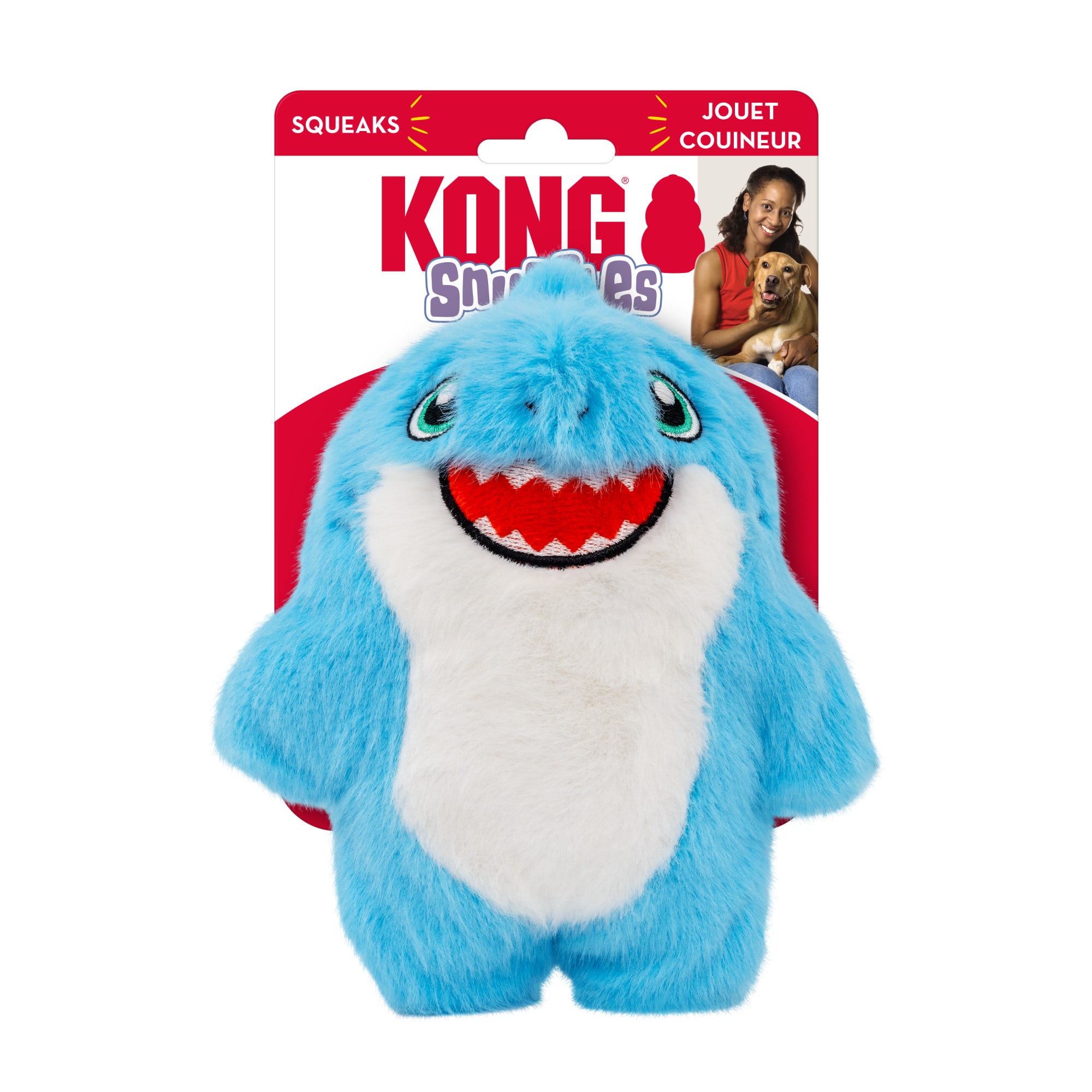 KONG Snuzzles Shark Dog Toy, Small | Petco