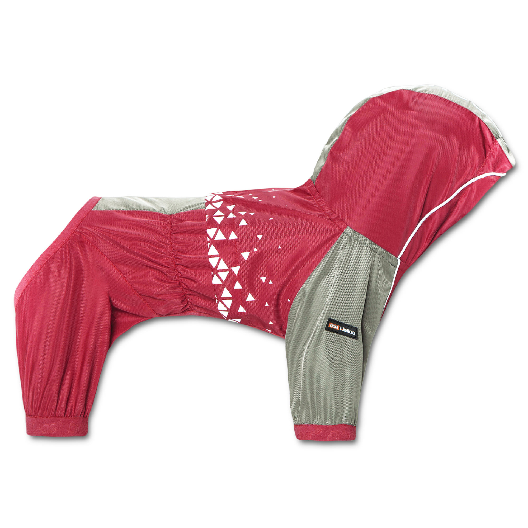 Dog Helios 'Vortex' Full Bodied Waterproof Windbreaker Dog Jacket, Red ...