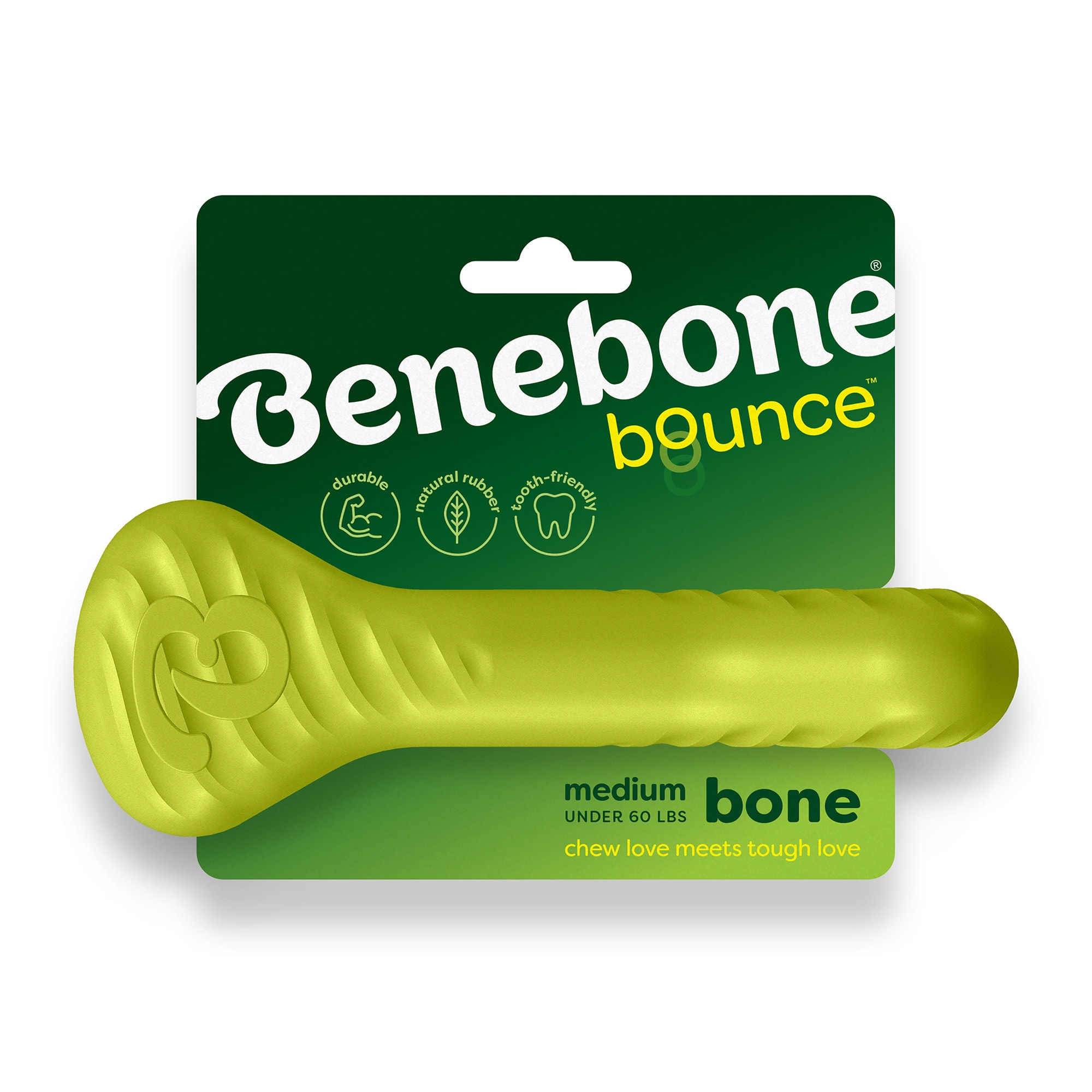 Benebone Bounce Rubber Bone Toy for Dogs, Medium | Petco