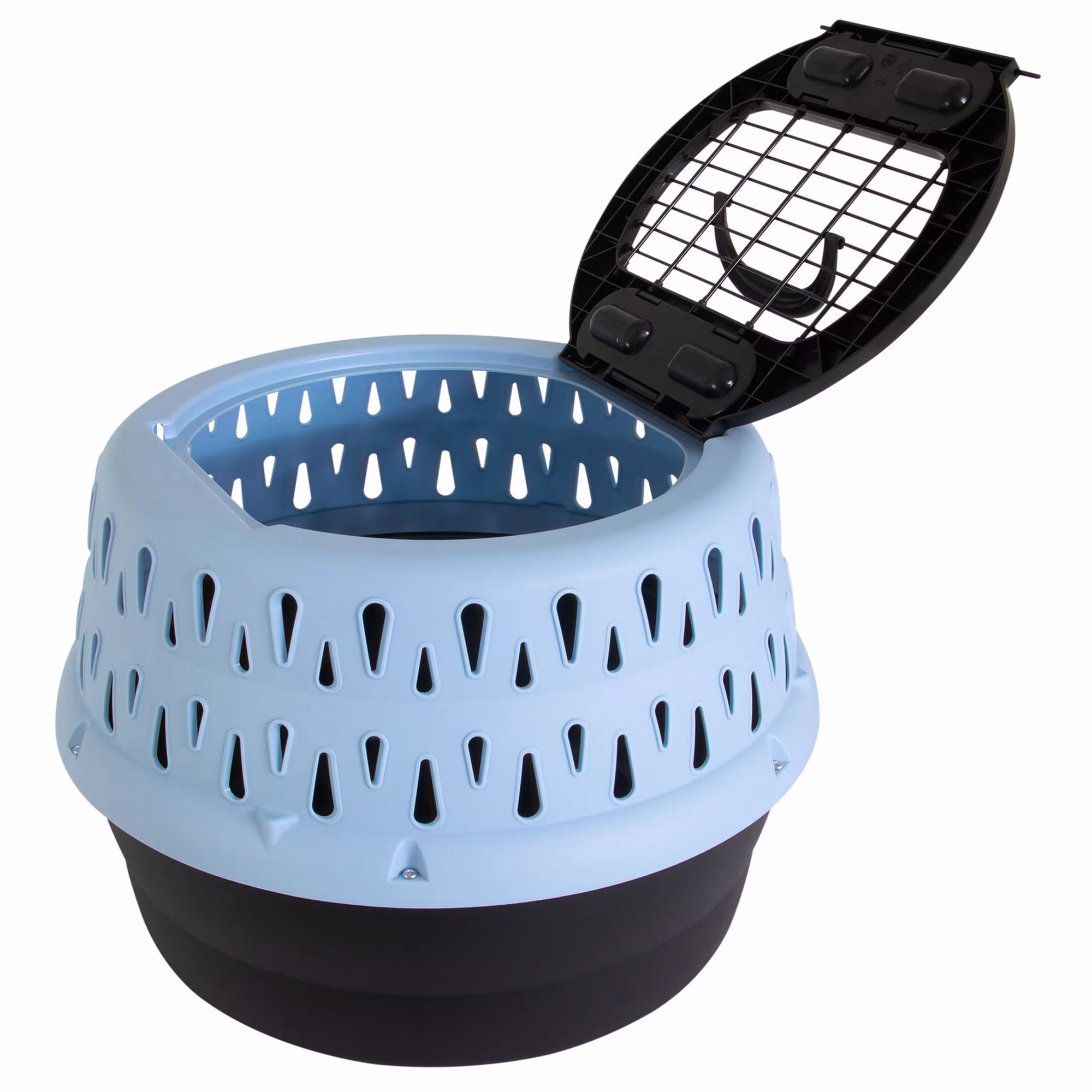 Petmate Get-A-Round Kennel for Cats Up to 20 lbs., Medium, Blue | Petco