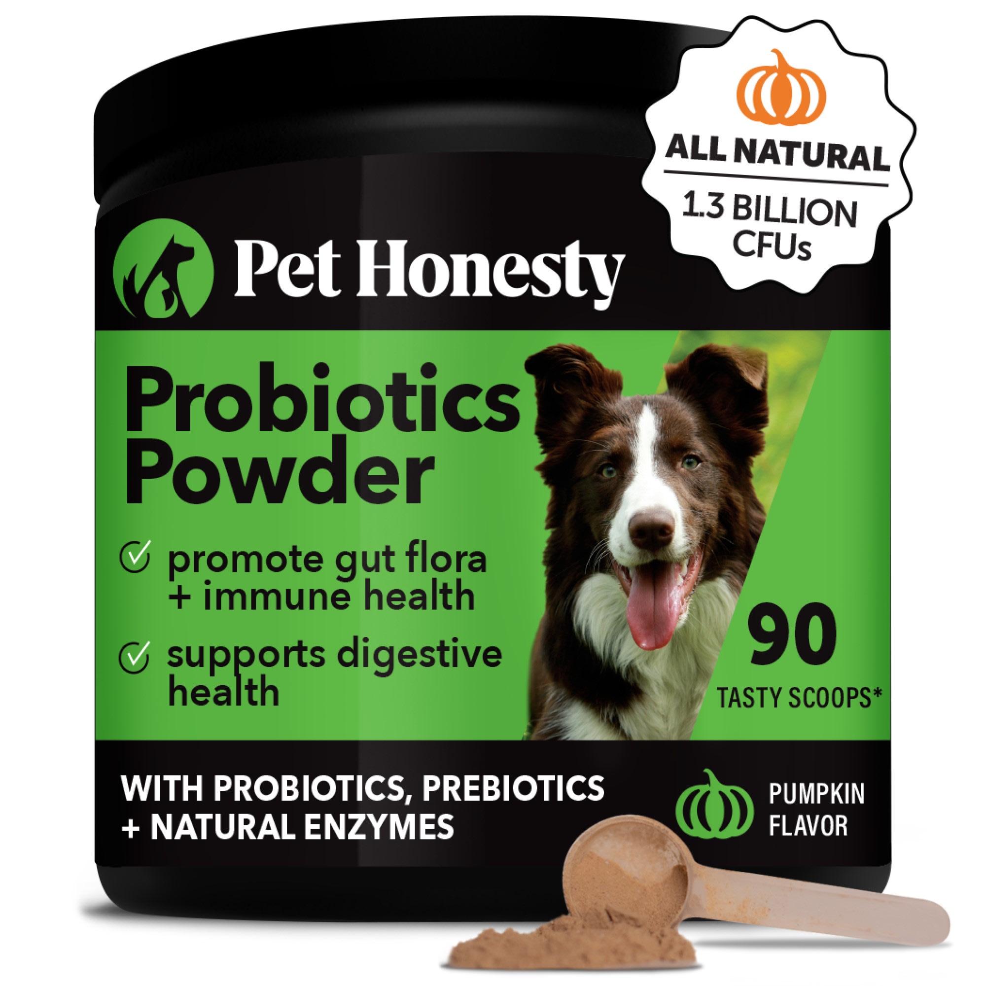 Pet Honesty Pumpkin Probiotics GI Powder for Dogs, Scoops 90 | Petco