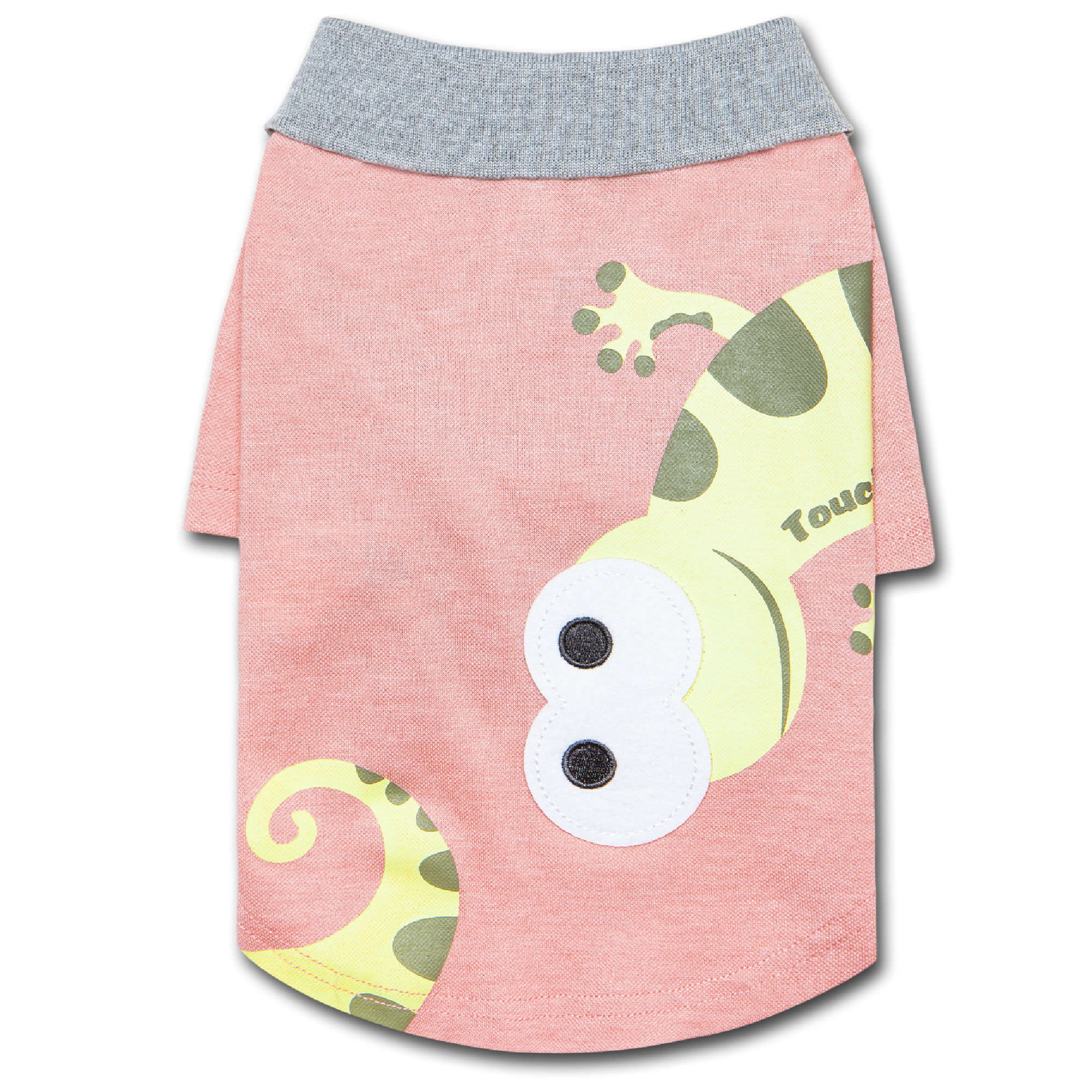 Touchdog 'Arubark' Caribbean Style Dog Polo T-Shirt, Peach, Small | Petco