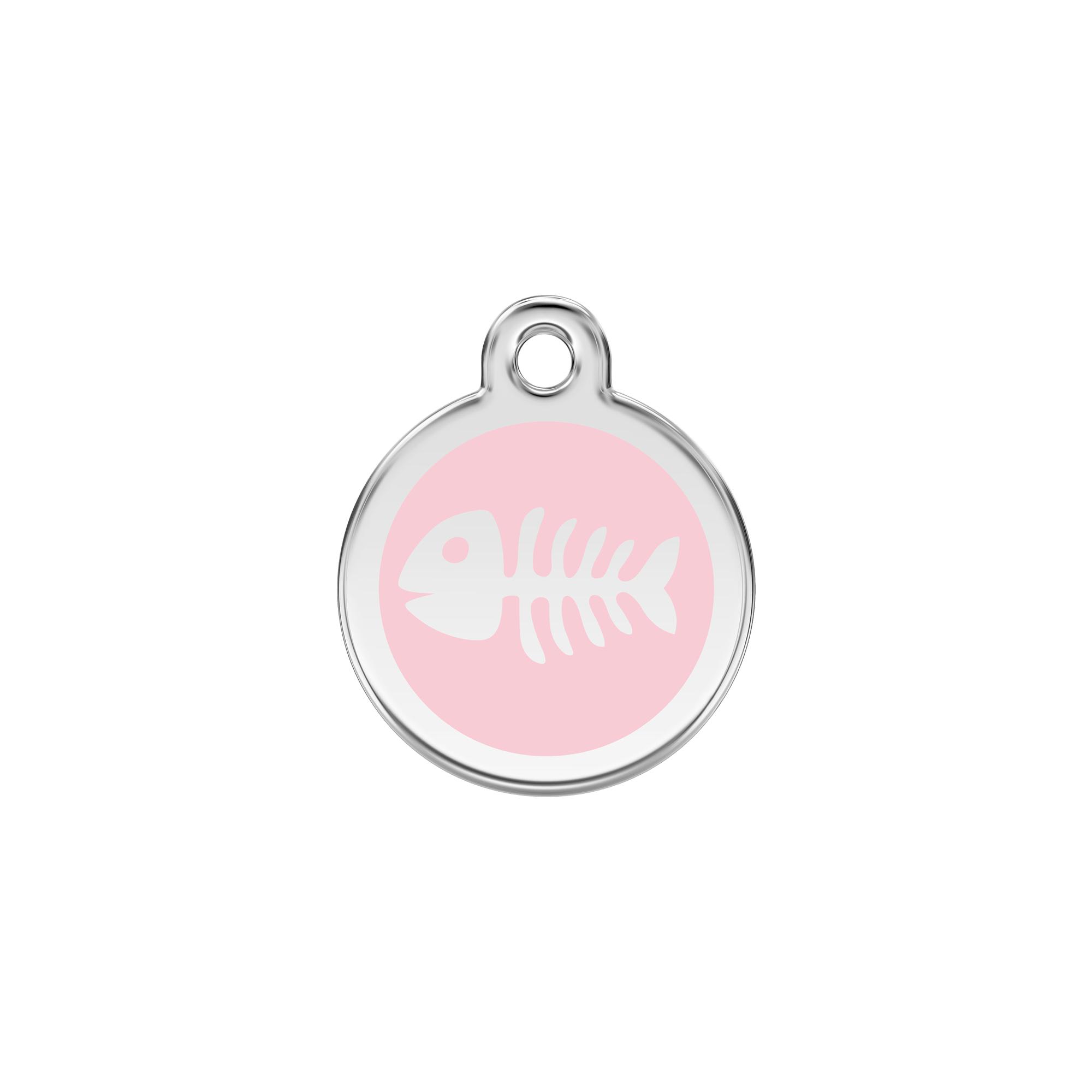 Red Dingo Stainless Steel Enamel Fish Skeleton Personalized Engraved ...