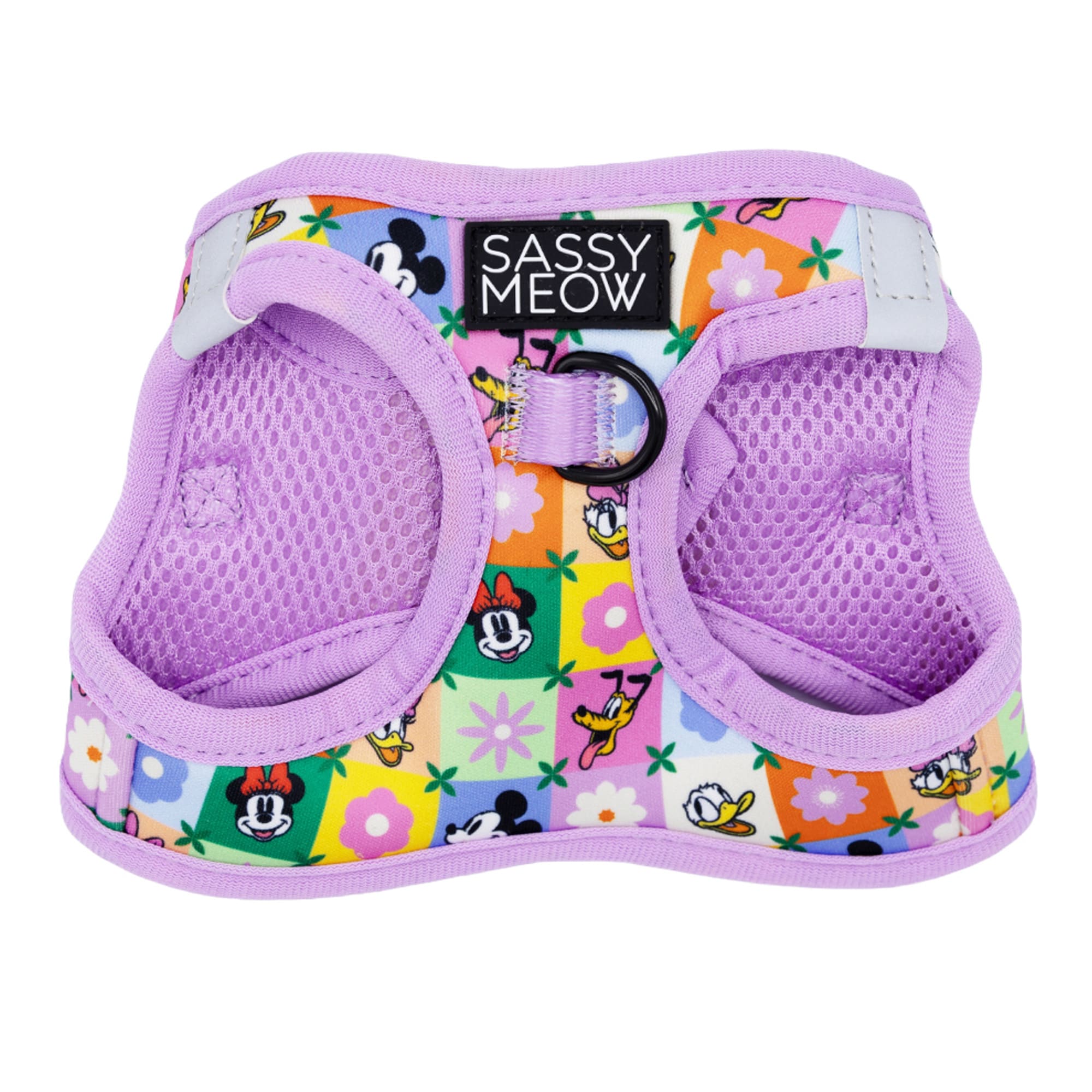 Sassy Meow Disney's Mickey Mouse & Friends Floral Cat Harness, X-Small ...