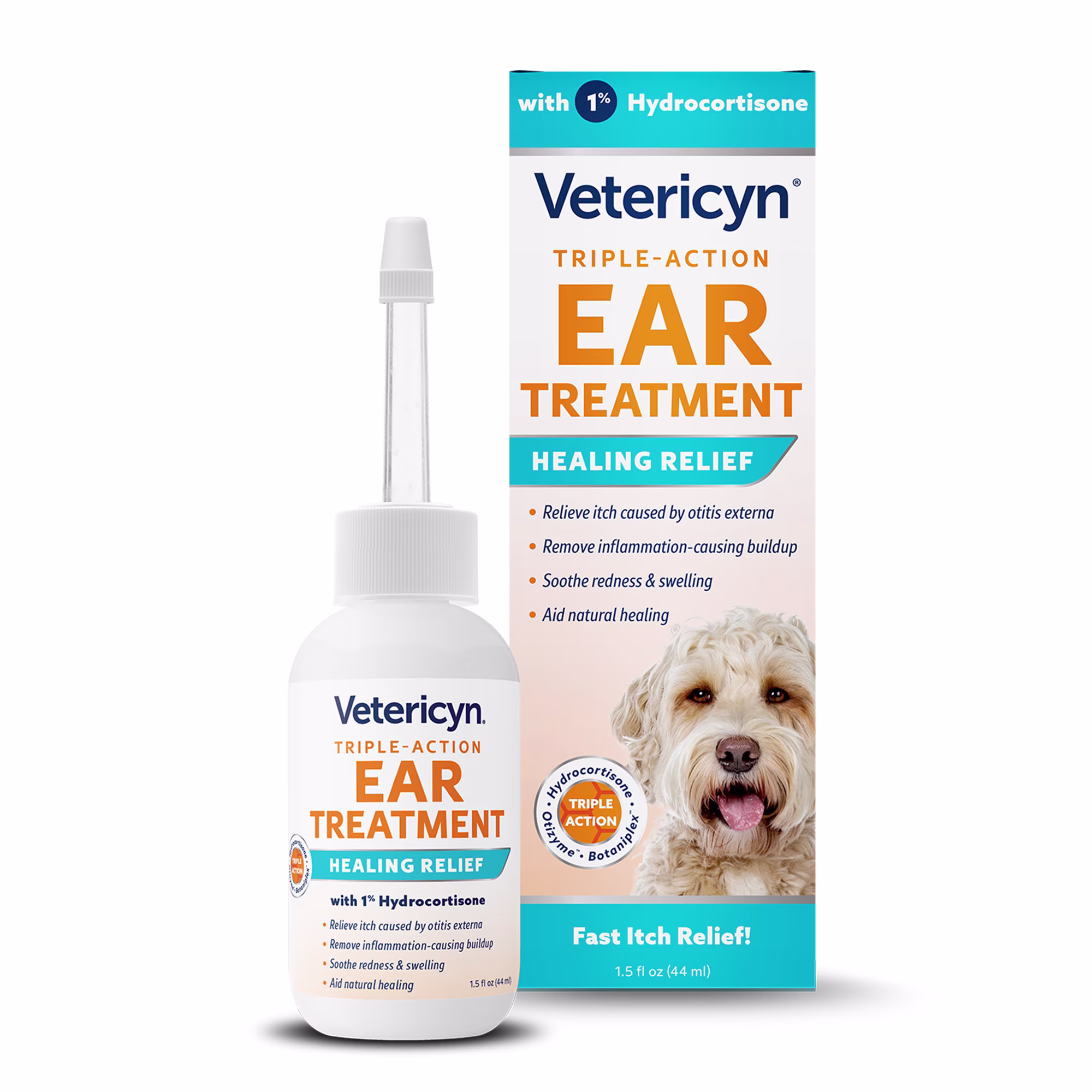Vetericyn Triple-Action Ear Treatment for Dogs, Cats, and Small Animals ...