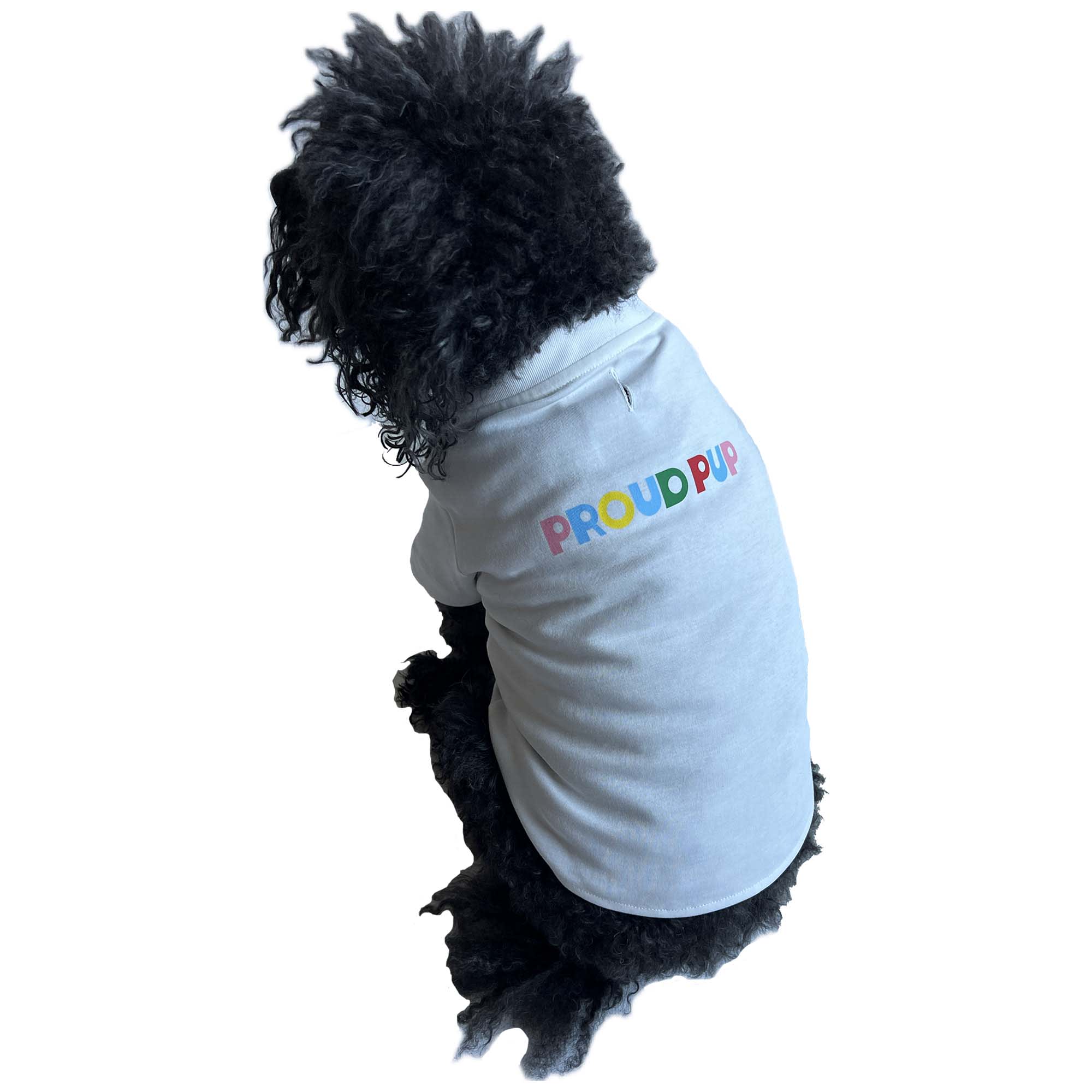 The Howls Proud Pup Dog Tee, White, X-Small | Petco