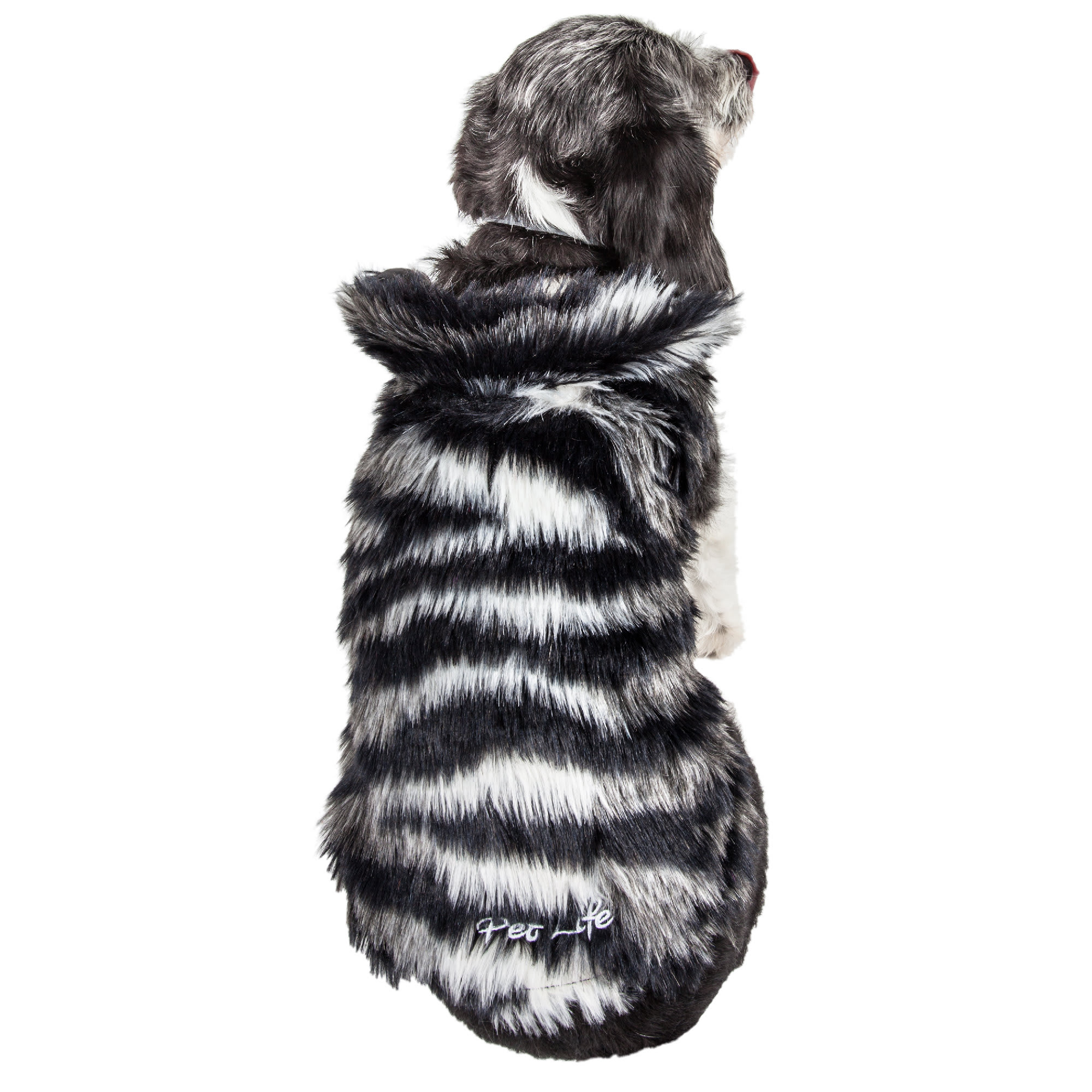 Pet Life Luxe 'Chauffurry' Beautiful Designer Zebra Patterned Mink Fur ...