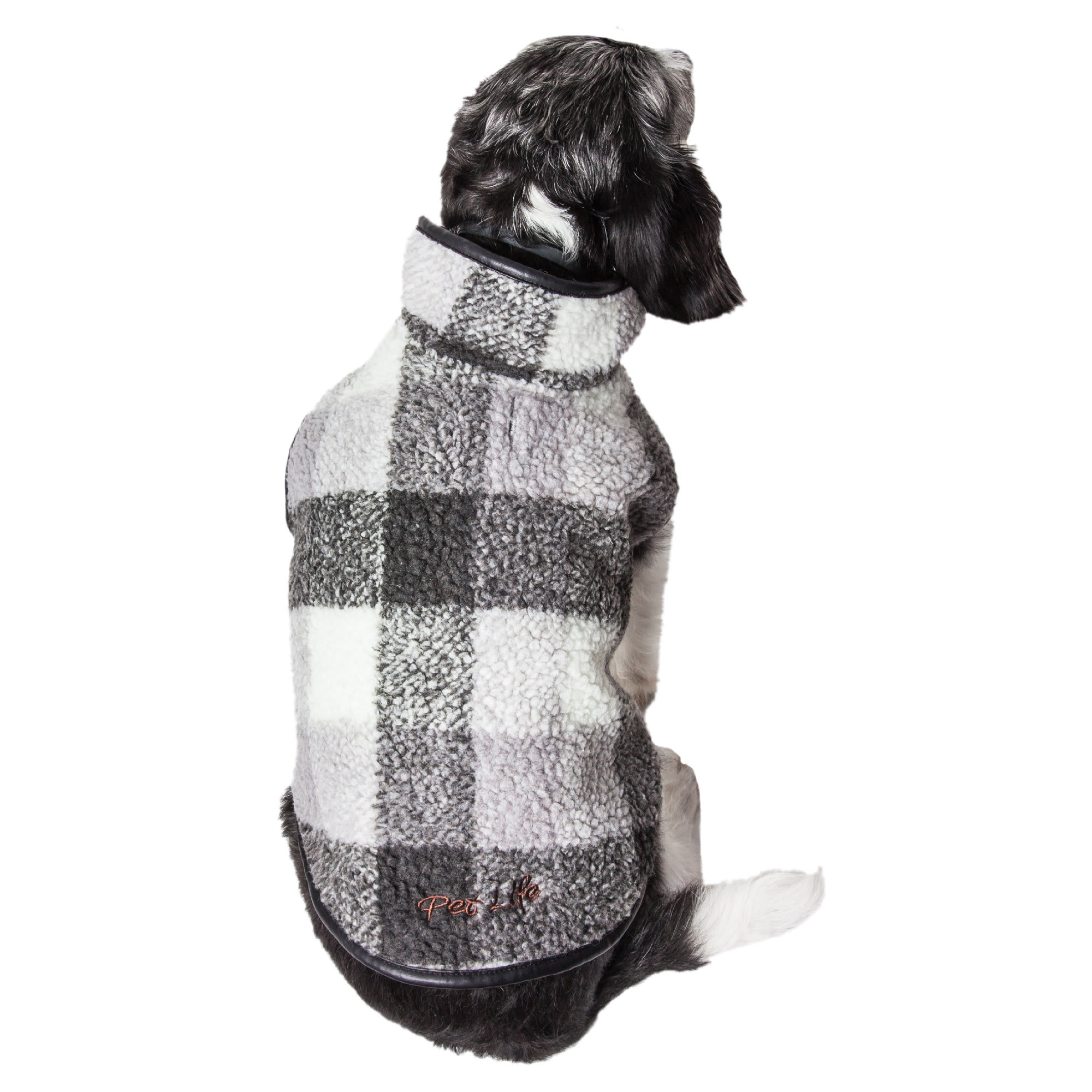 Pet Life 'Black Boxer' Classical Plaided Insulated Dog Coat Jacket ...
