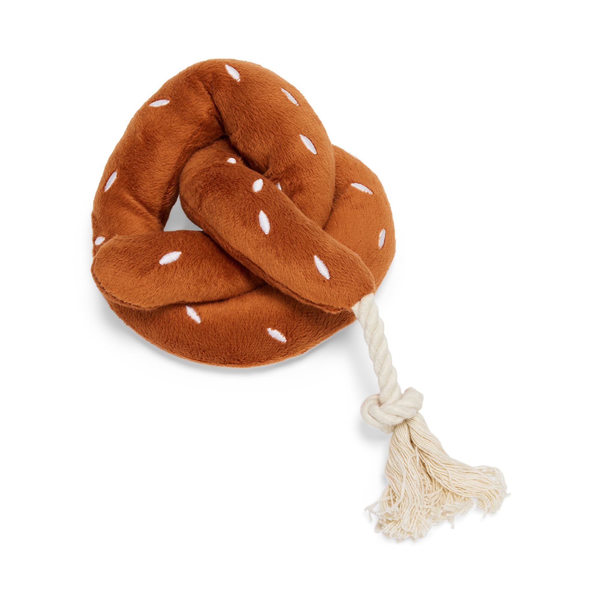 Merry Makings Pretzel Plush Rope Dog Toy, Small | Petco