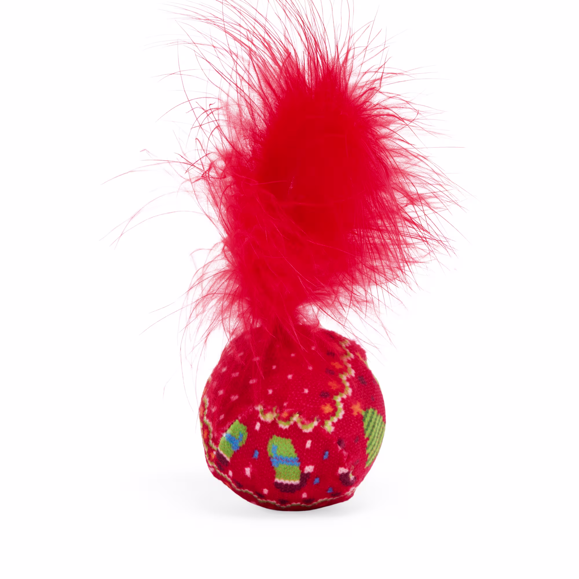 Merry Makings Red Holiday Cat Toy Ball, X-Small | Petco