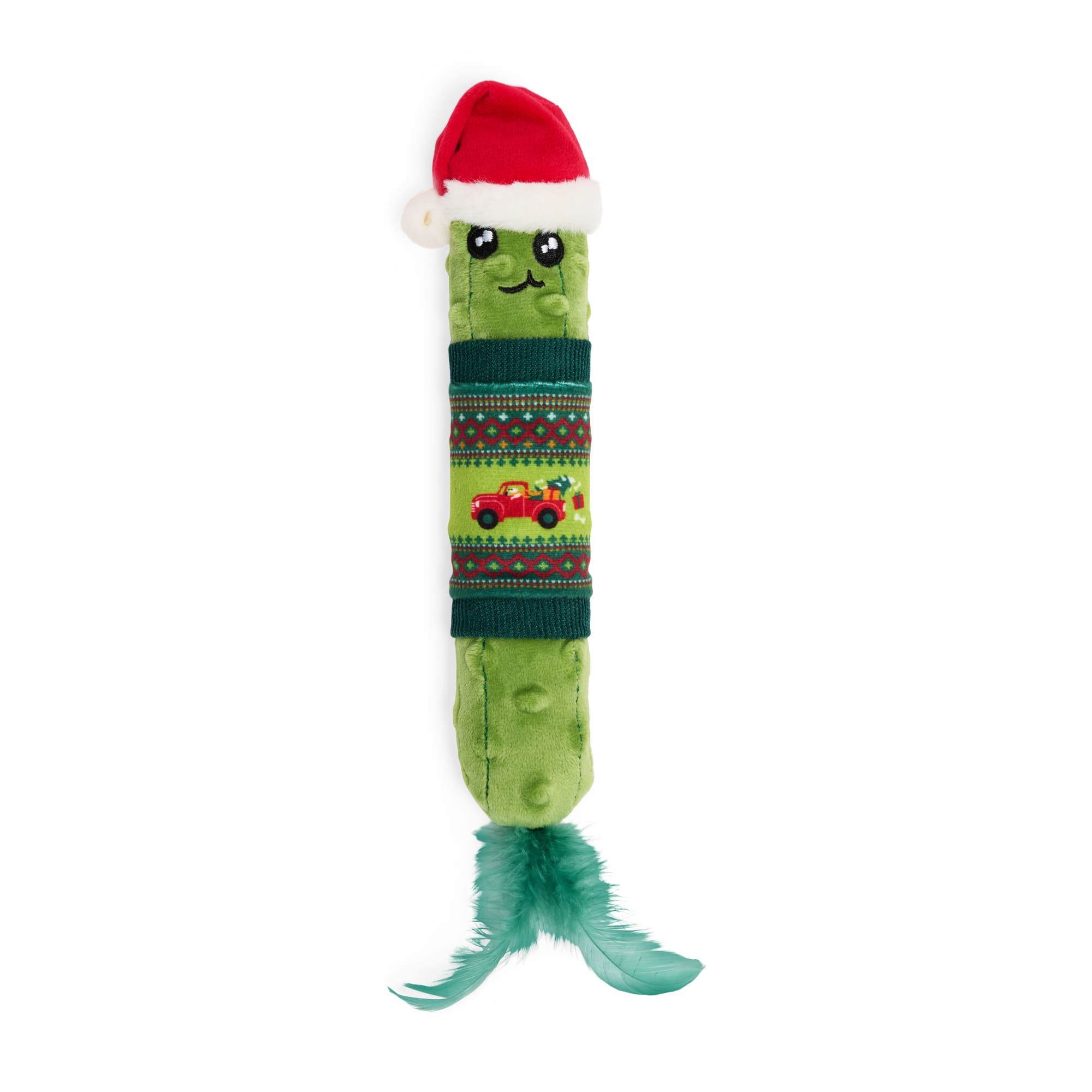 Merry Makings Pickle Cat Kicker Toy, Small | Petco