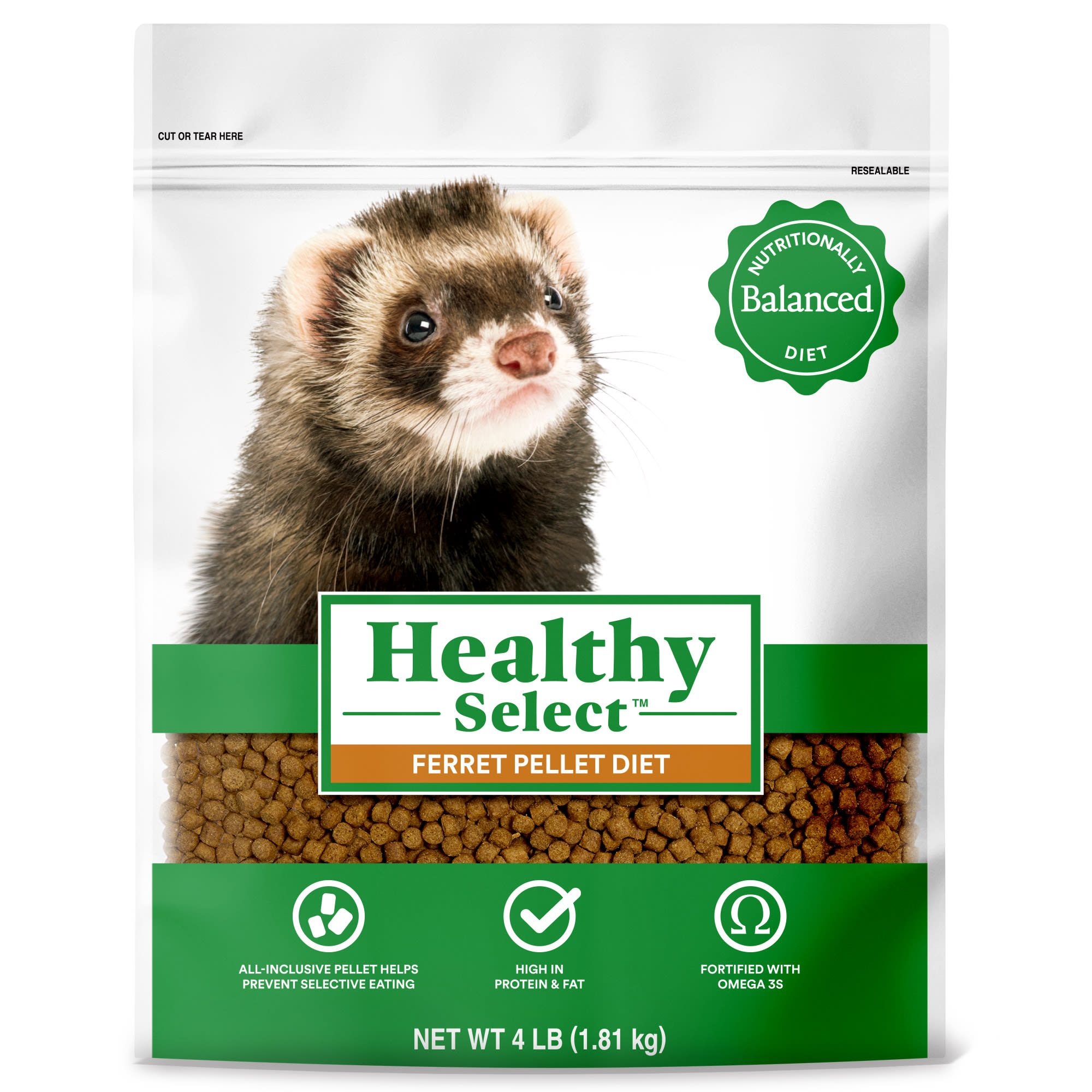 Healthy Select Ferret Pellet Diet for Small Animals, 4 lbs. | Petco