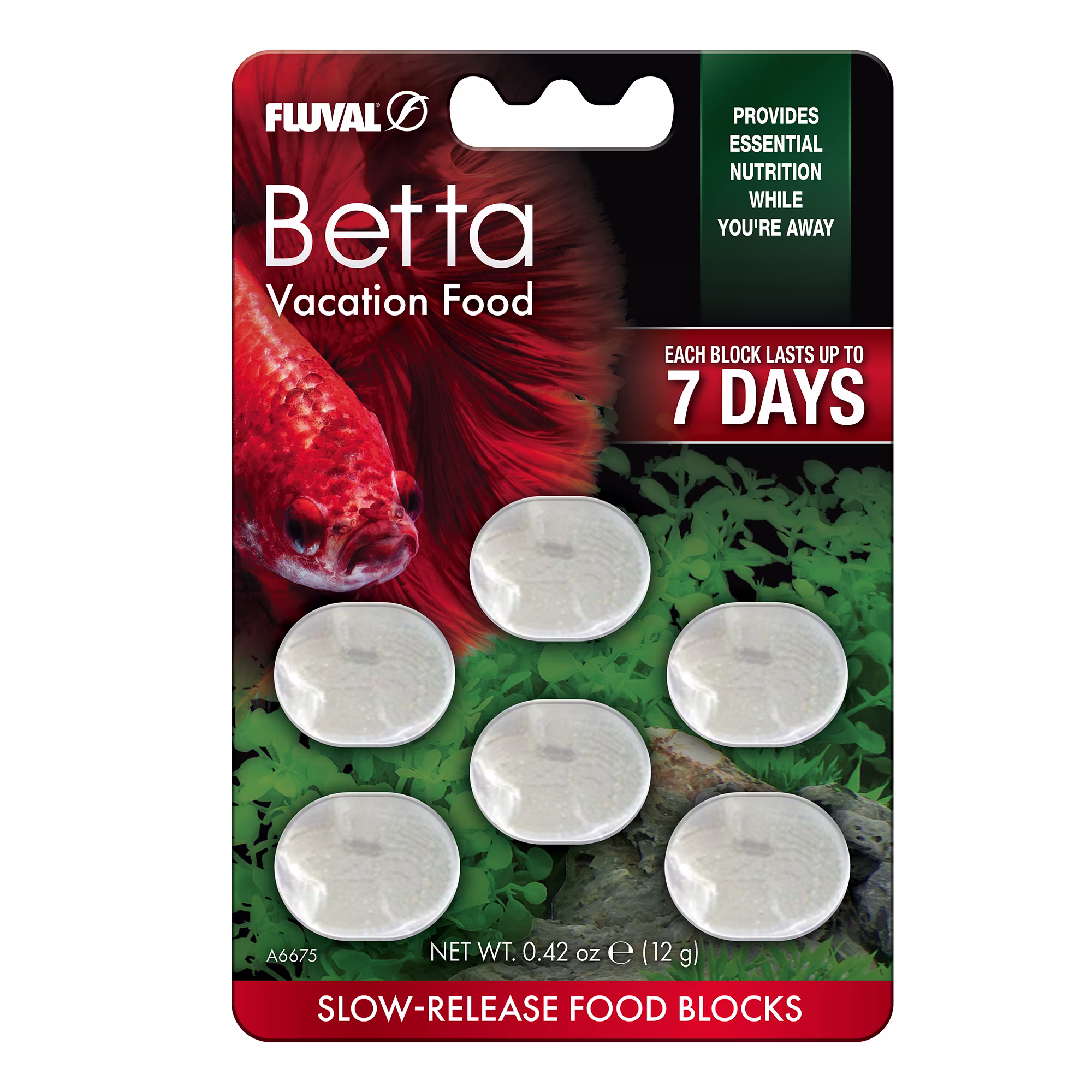 Fluval Betta Vacation Block Food, 12 GRAM | Petco