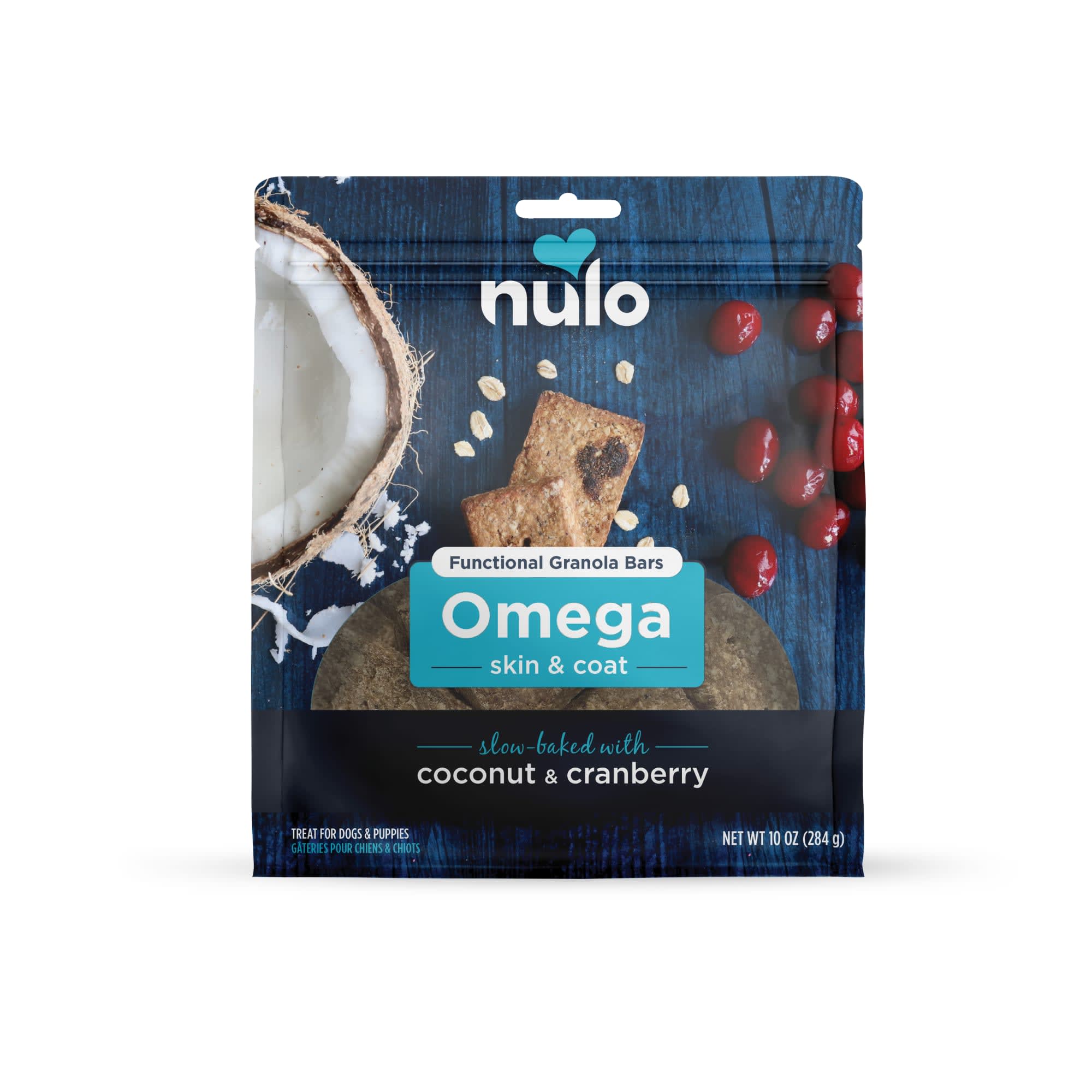 Nulo Omega Skin & Coat Functional Granola Dog Treat, 10 oz. | Petco