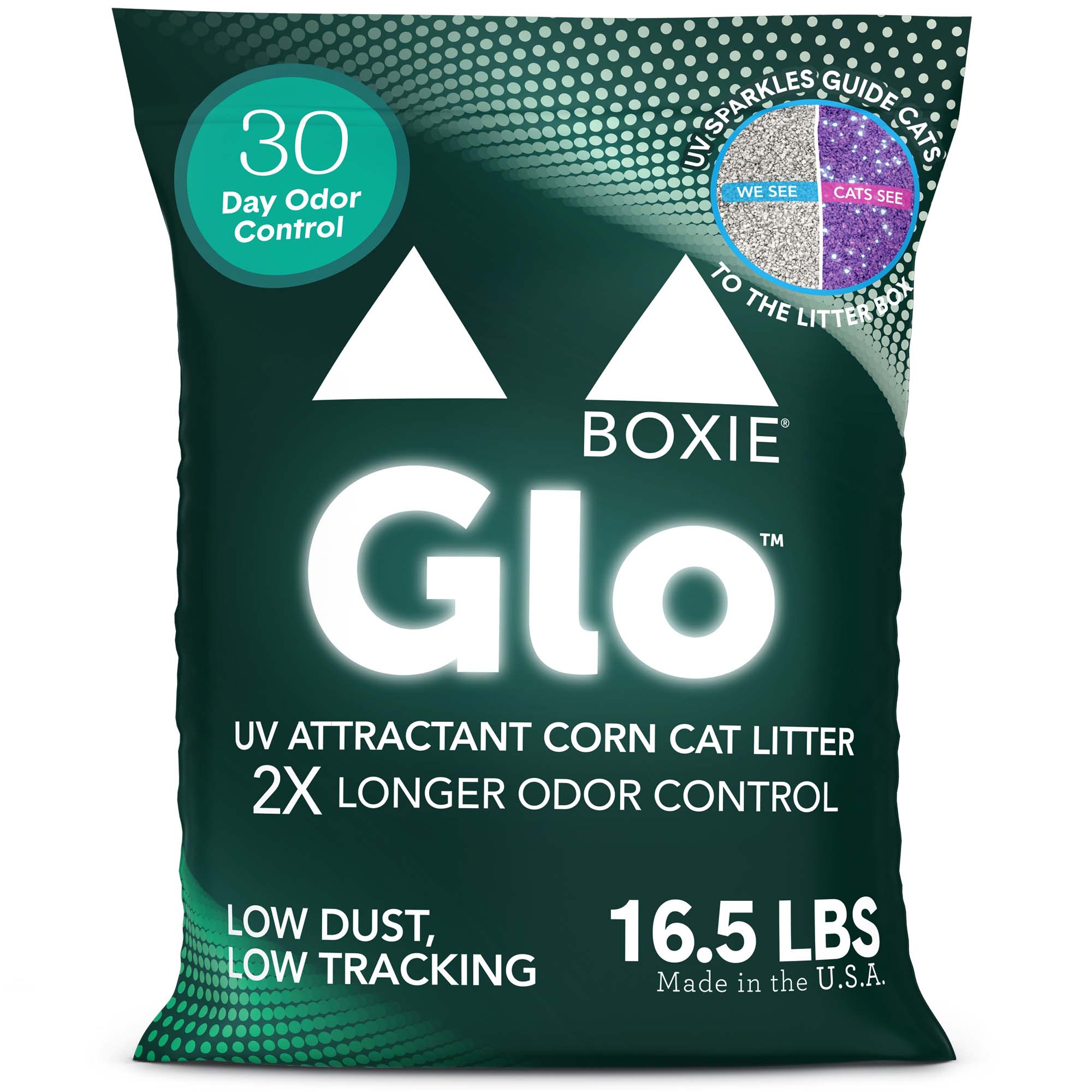 Boxiecat Glo Natural Attractions 30 Day Odor Control Clumping Corn Cat ...