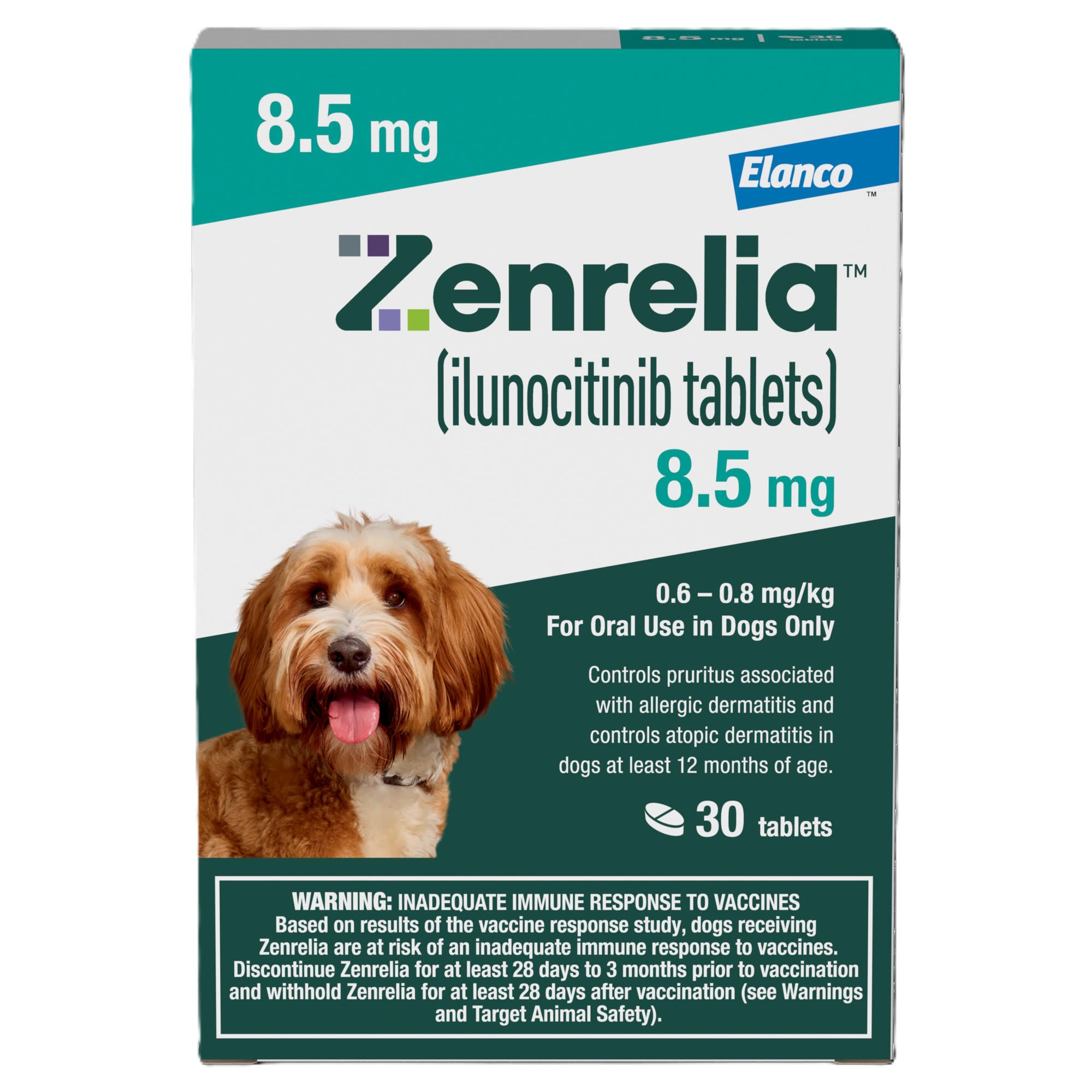 Zenrelia (Ilunocitinib Tablet) 8.5 mg, 30 Count | Petco