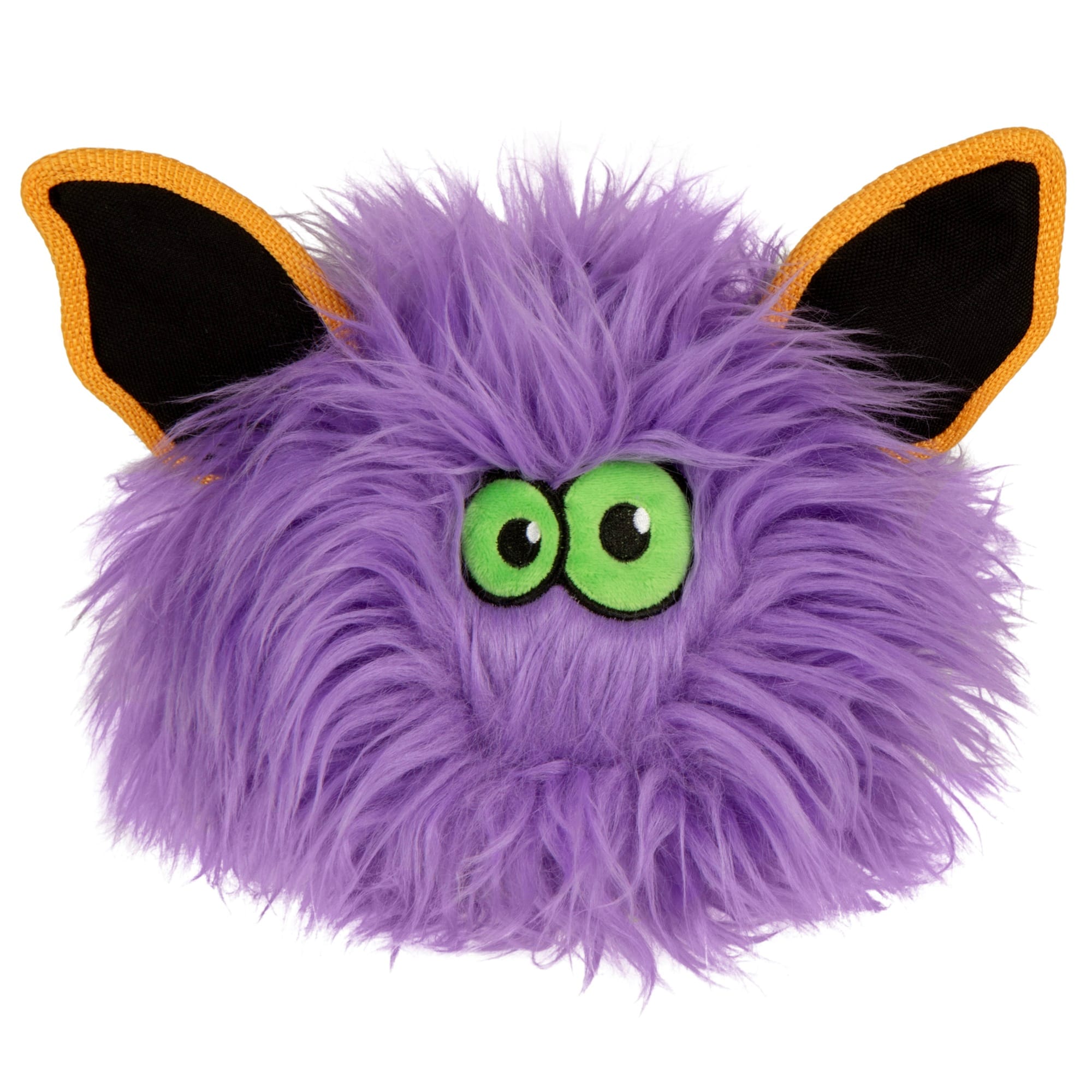goDog Purple Chew Guard Technology Furballz Bat Fuzzy Plush Dog Toy ...