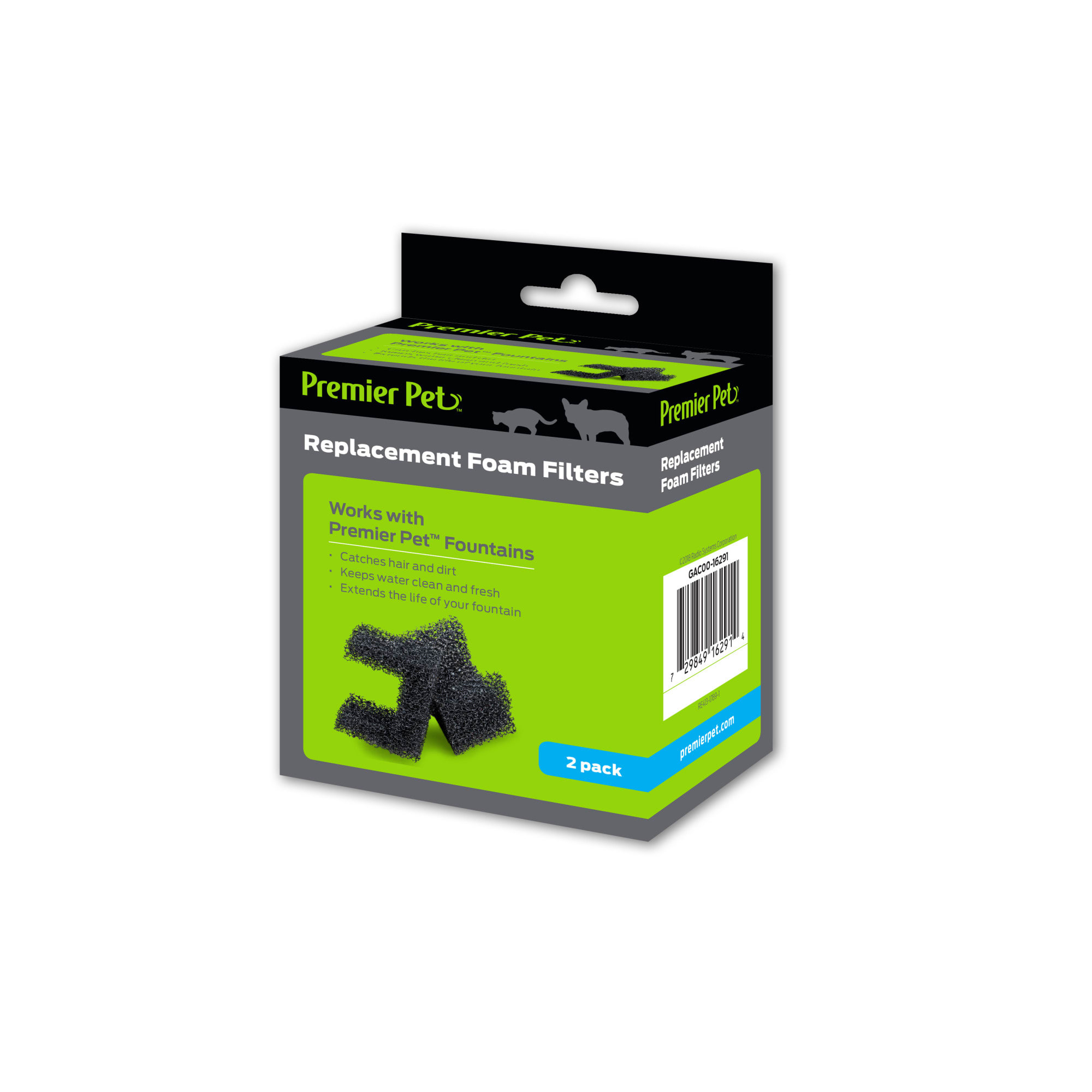 Dogit Fountain Foam Filters Premier Pet Replacement Foam Filters, Pack ...