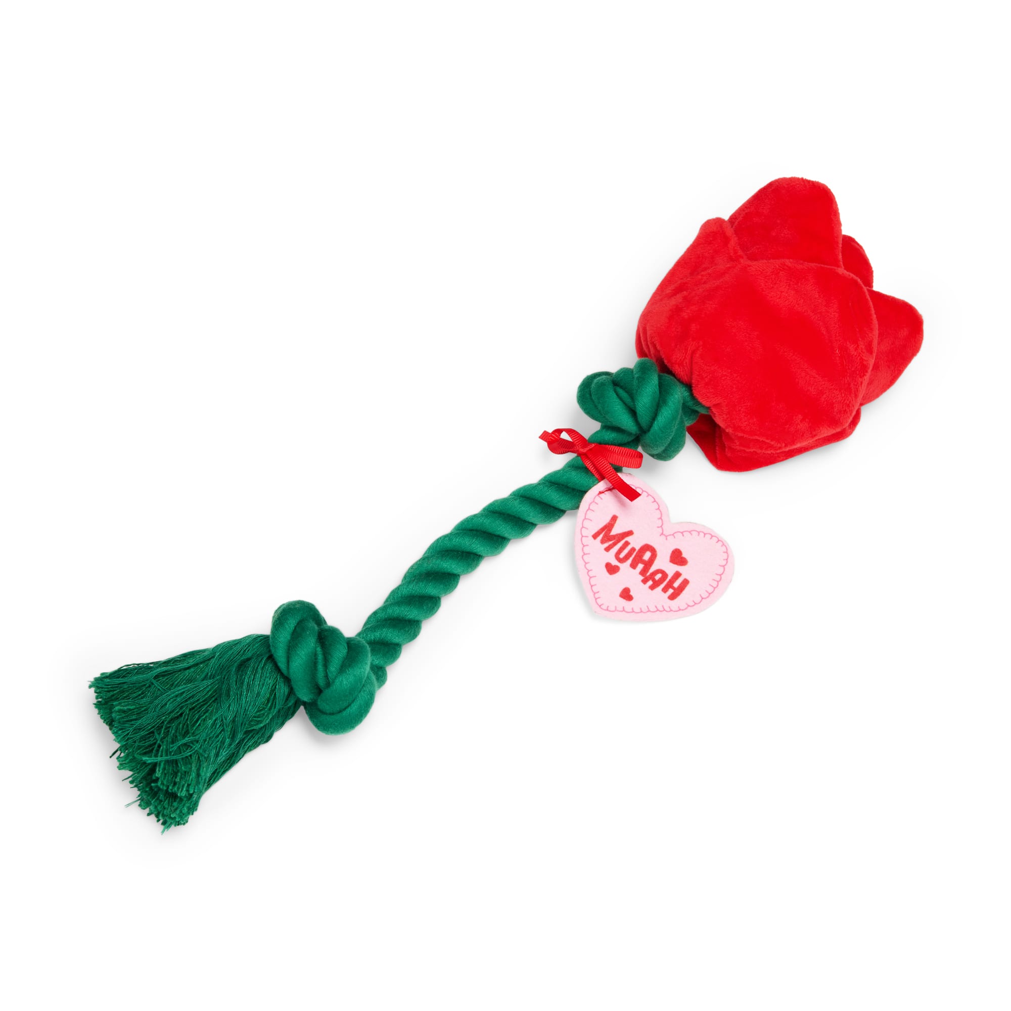 YOULY Rose Plush Rope Dog Toy, Large | Petco