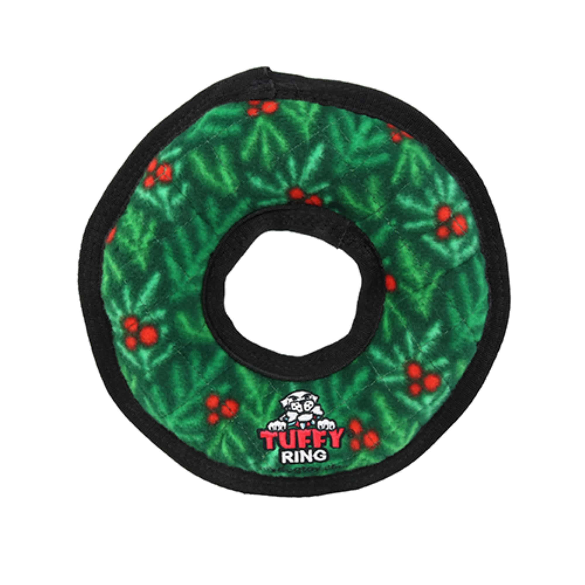 Tuffy Holiday Medium Ring Wreath Dog Toy, Medium | Petco