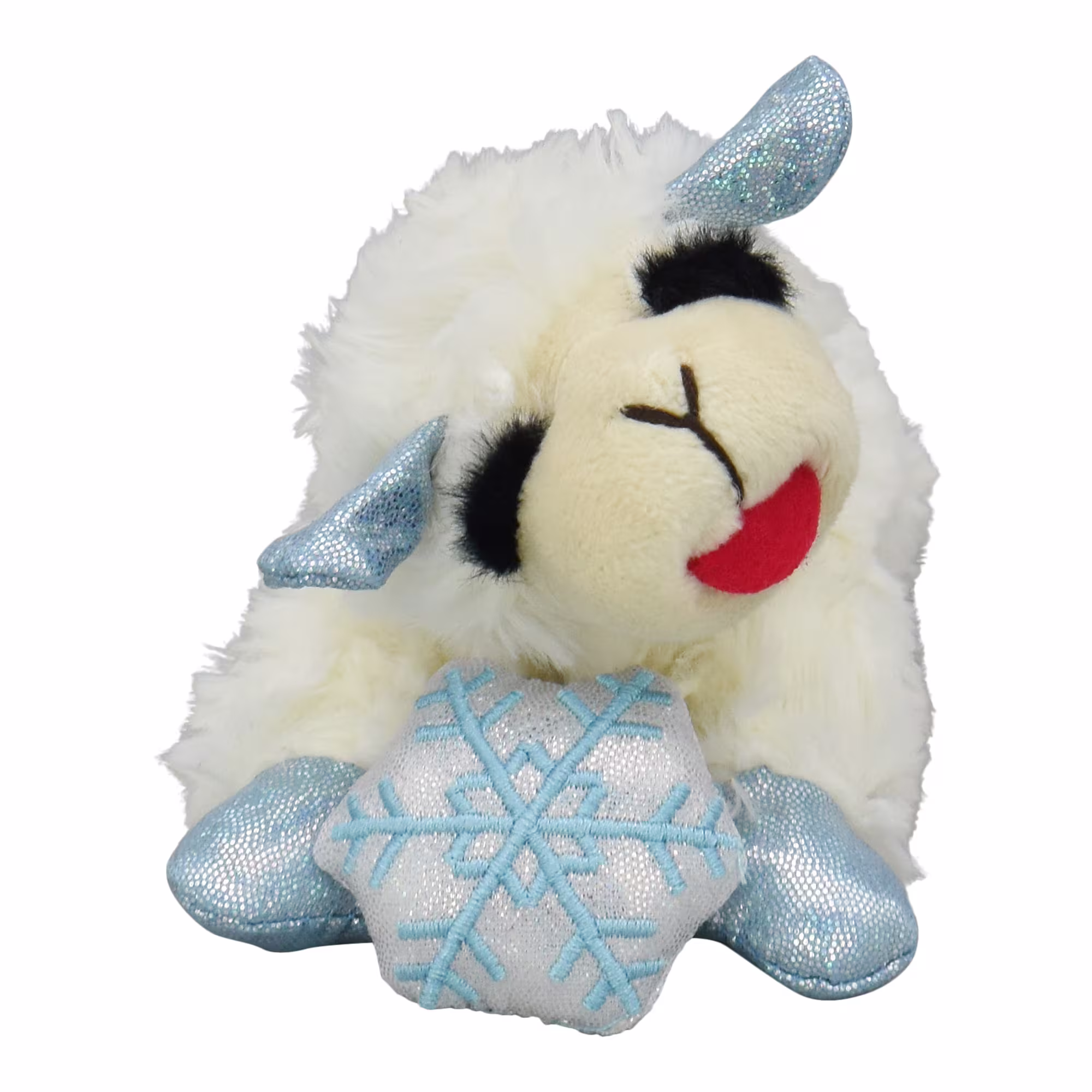 Multipet International Holiday Lamb Chop Holding a Snowflake Dog Toy, 6 ...