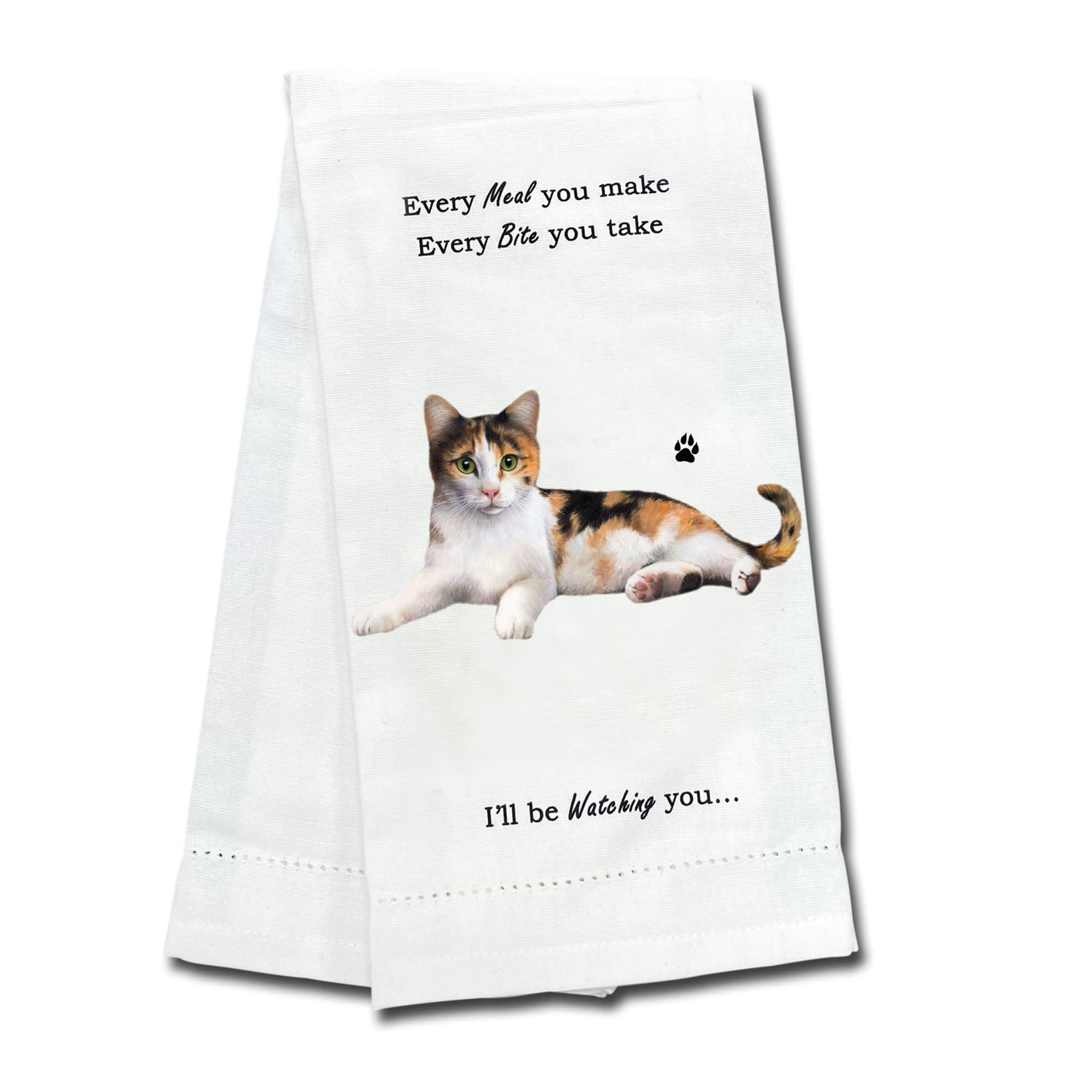 E&S Pets Calico Cat Kitchen Towel | Petco