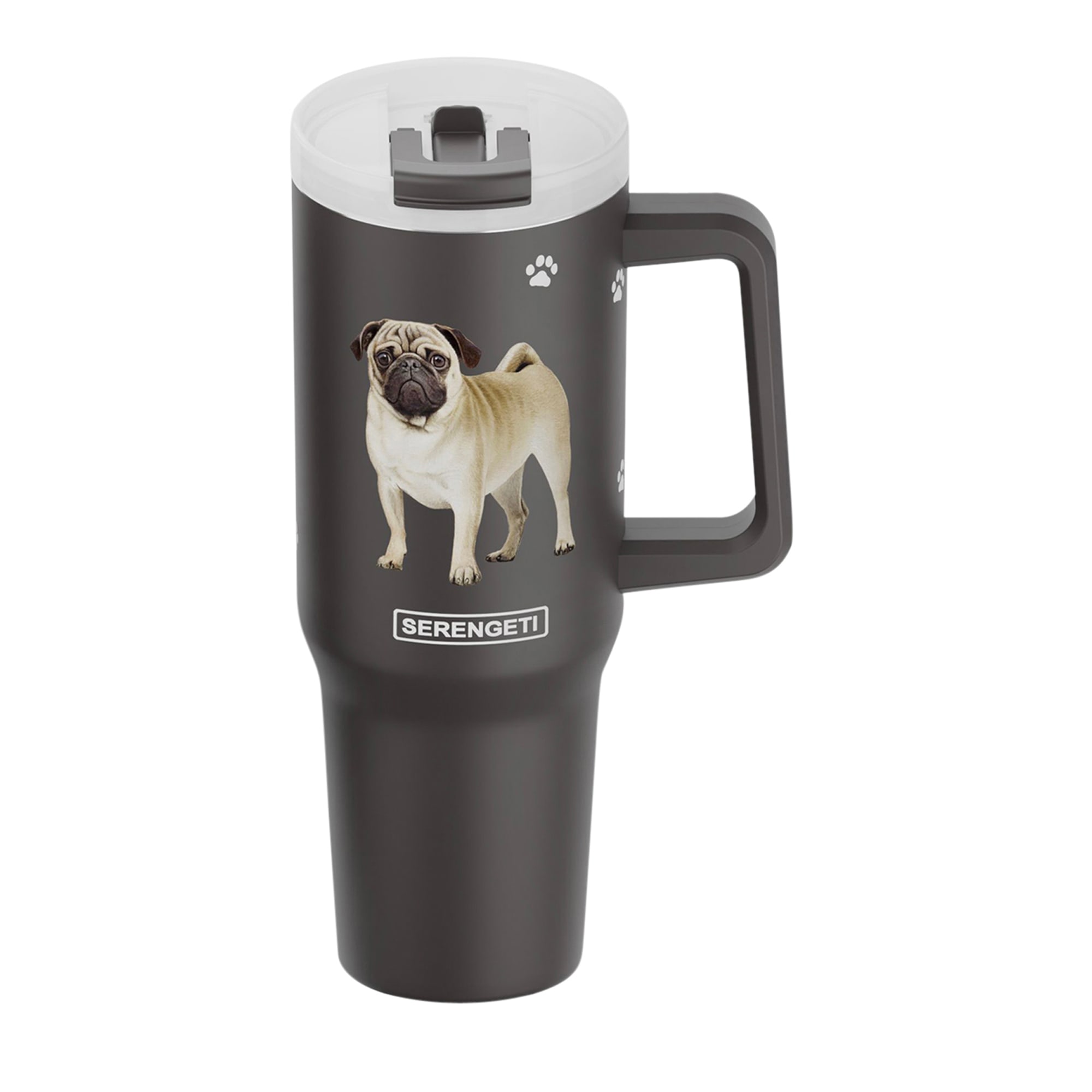 E&S Pets Pug Ultimate Stainless Steel Mug, 40 oz. | Petco