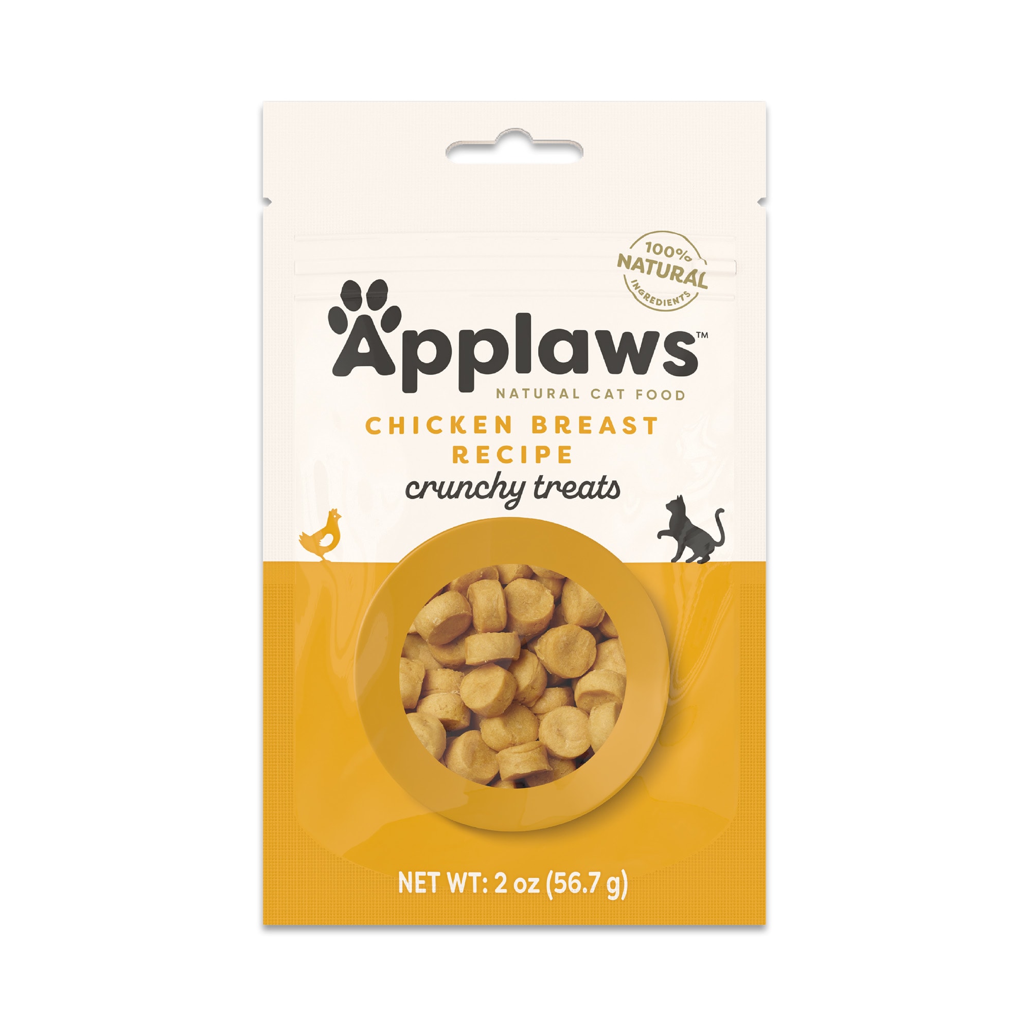 Applaws Chicken Breast Recipe Natural Crunchy Cat Treats, 2 oz., Case ...