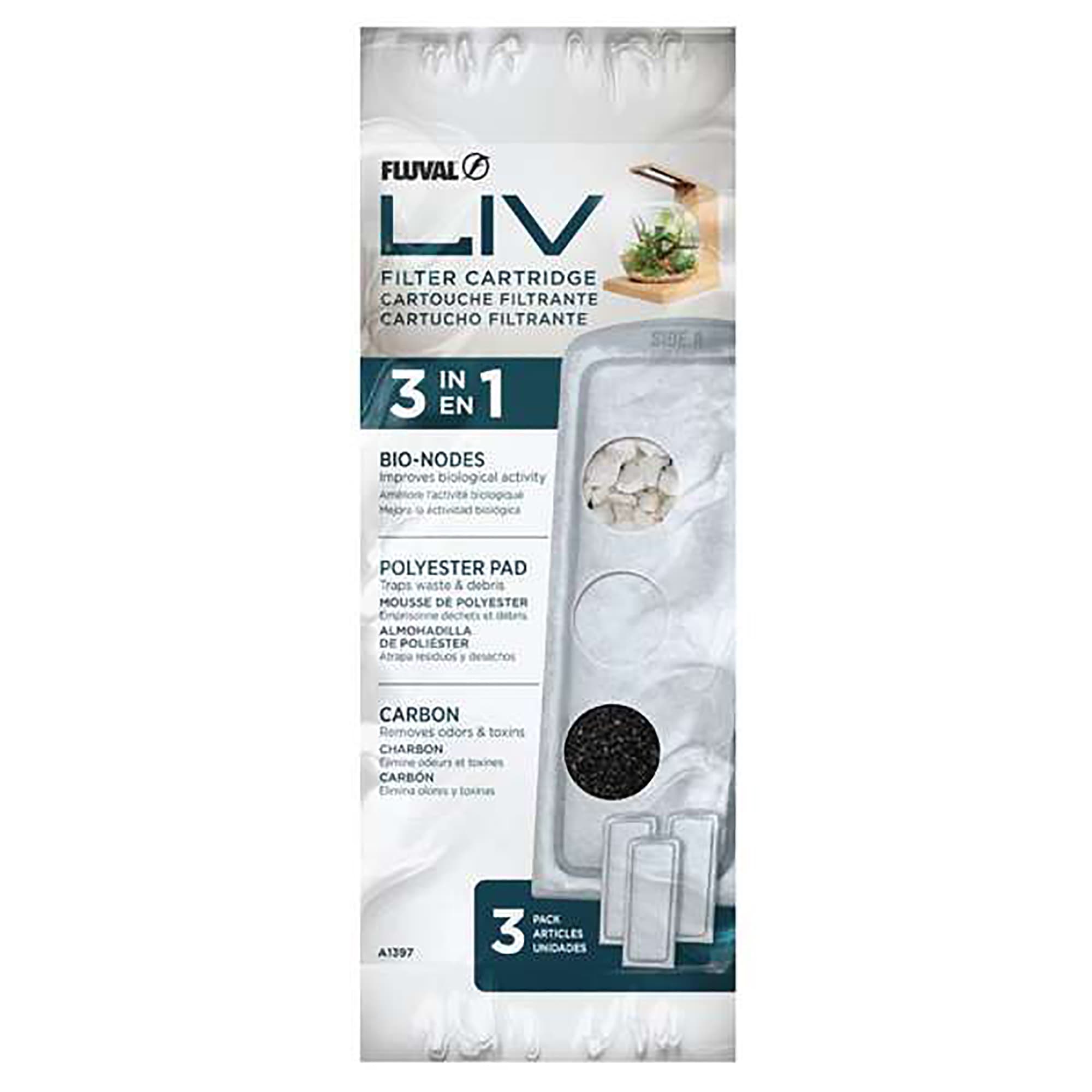 Fluval LIV Filter Cartridge, Pack of 3 | Petco