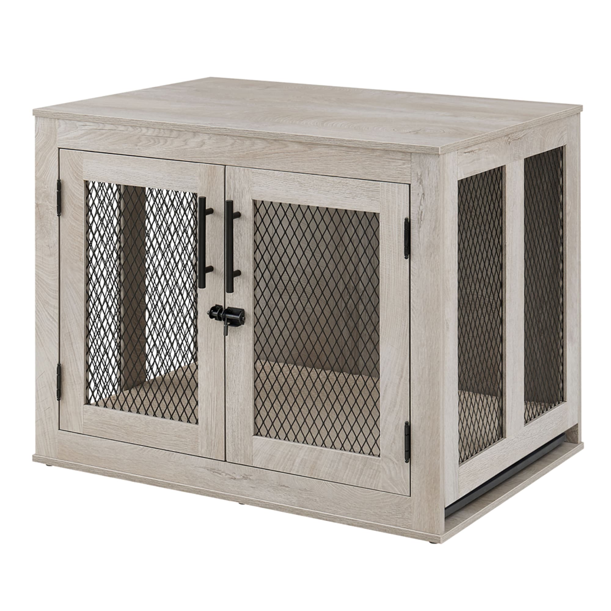 UniPaws 30" Furniture Style Dog Crate with Removable Tray, Weathered ...