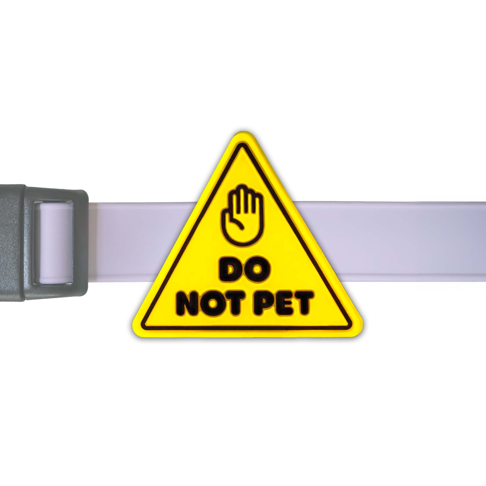 JIBY Do Not Pet Charm for Dogs, Yellow | Petco