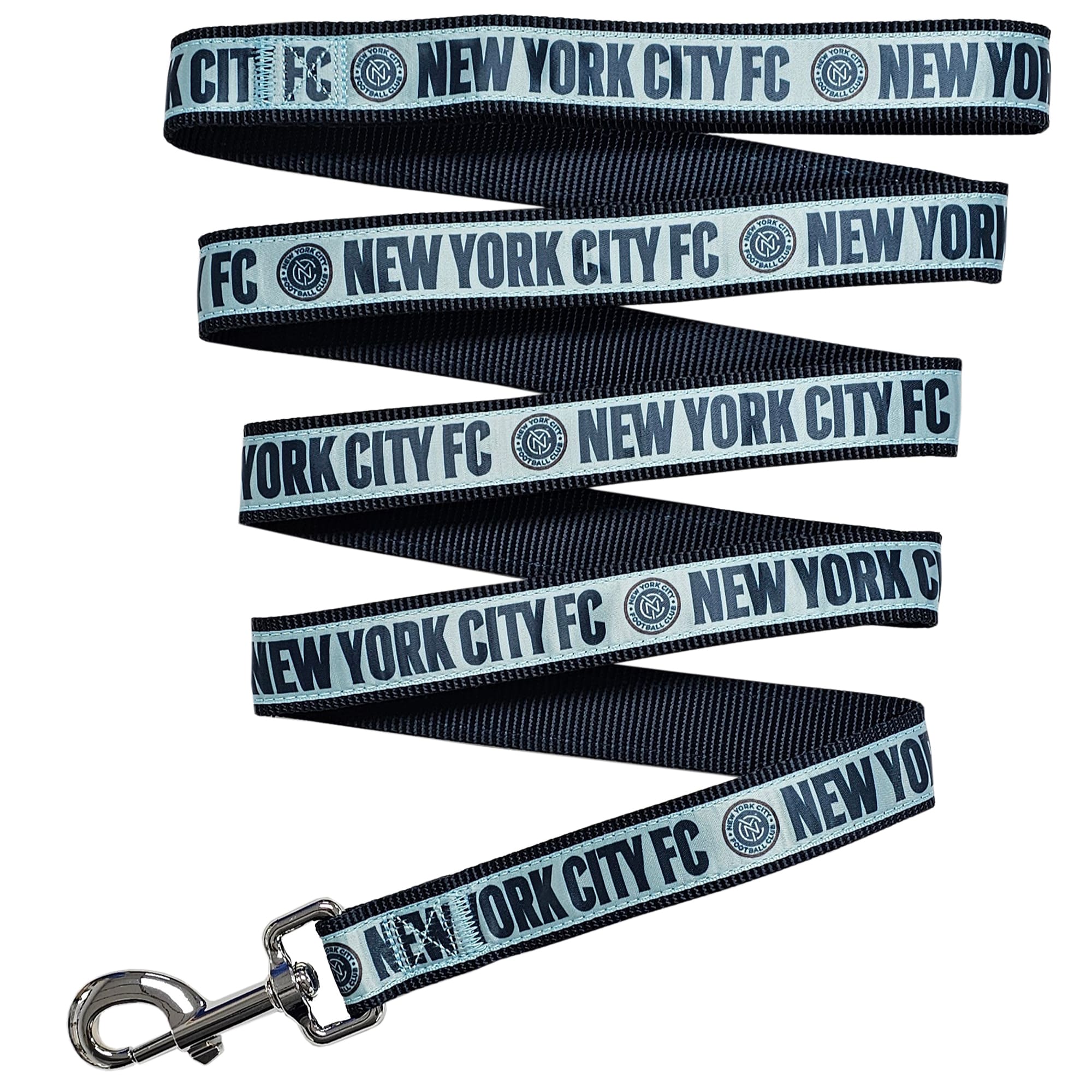 Pets First MLS Satin Leash for Dogs, New York City FC, Medium | Petco