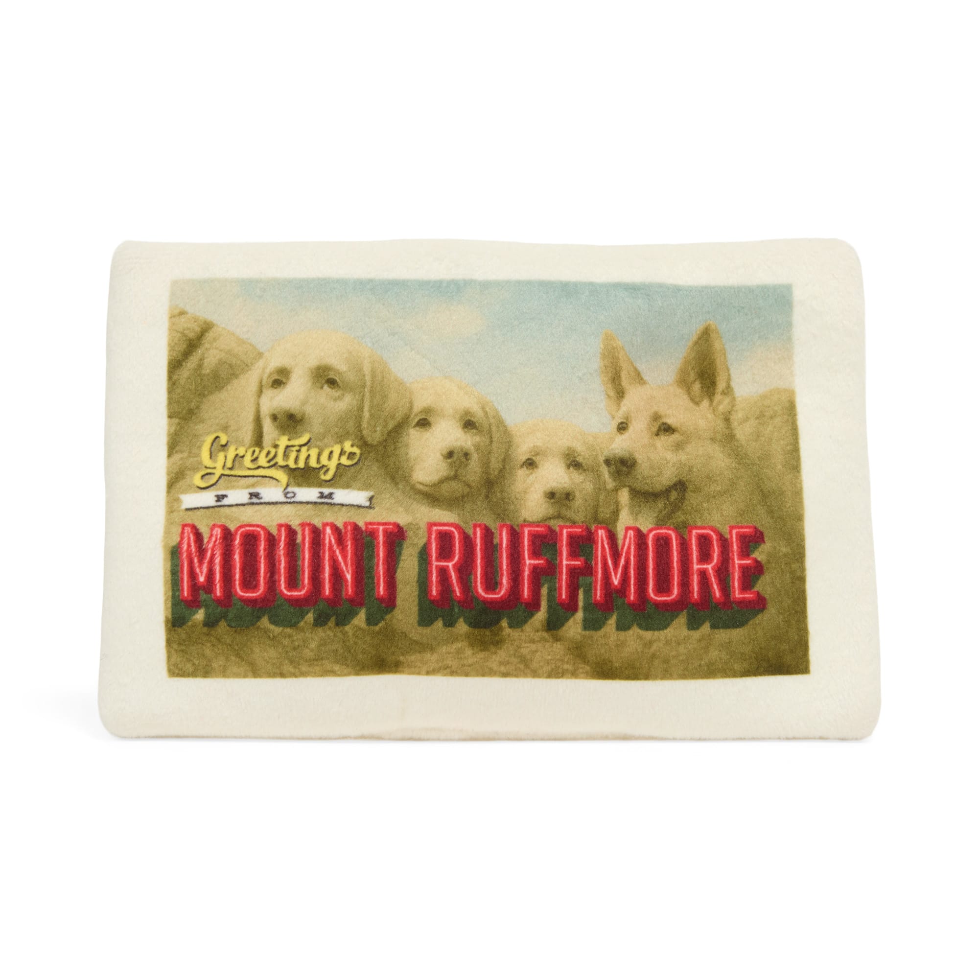 YOULY Mount Ruffmore Travel Postcard Plush Dog Toy, Small | Petco