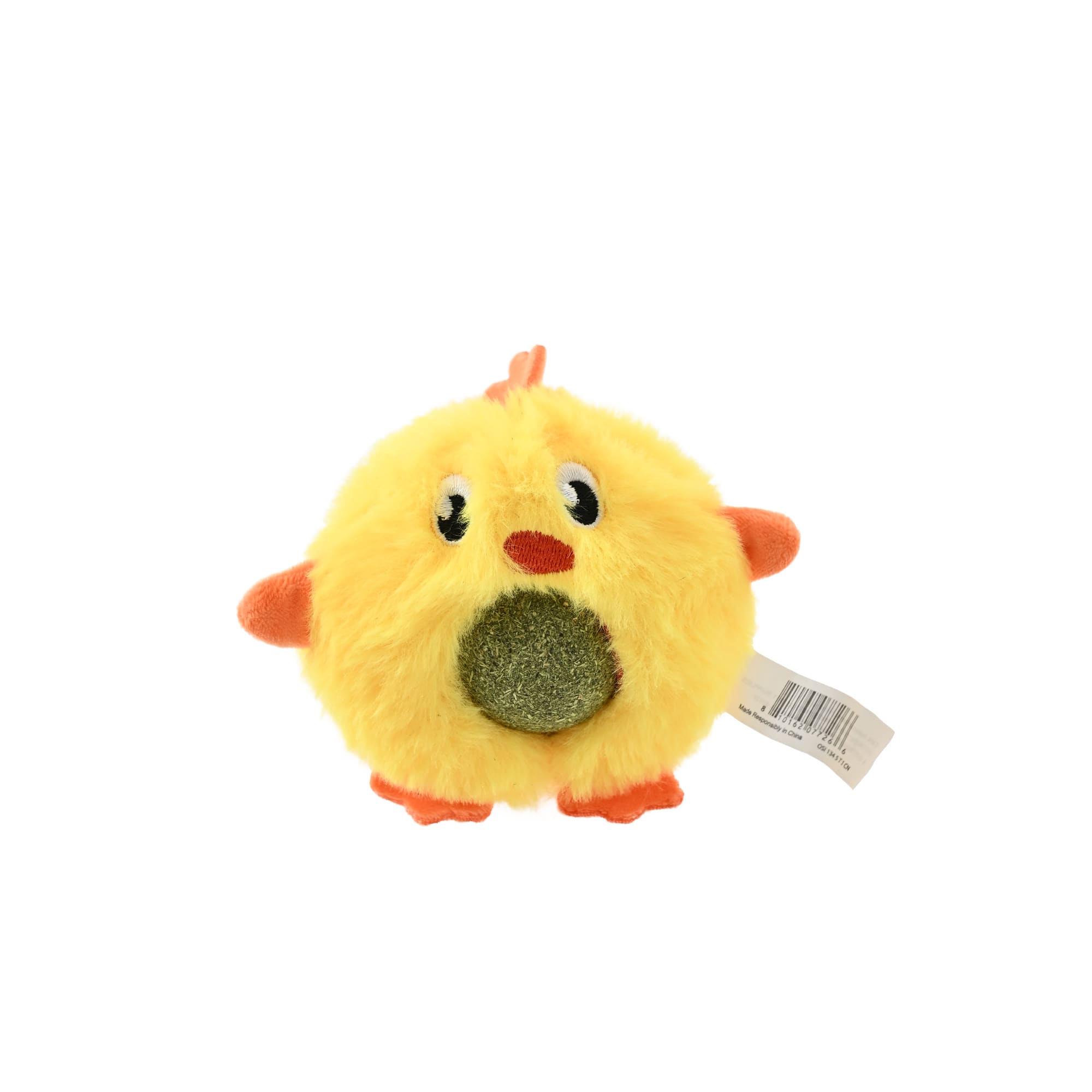 Max & Marlow Compressed Catnip Ball and Plush Chicken Cat Toy, Small ...