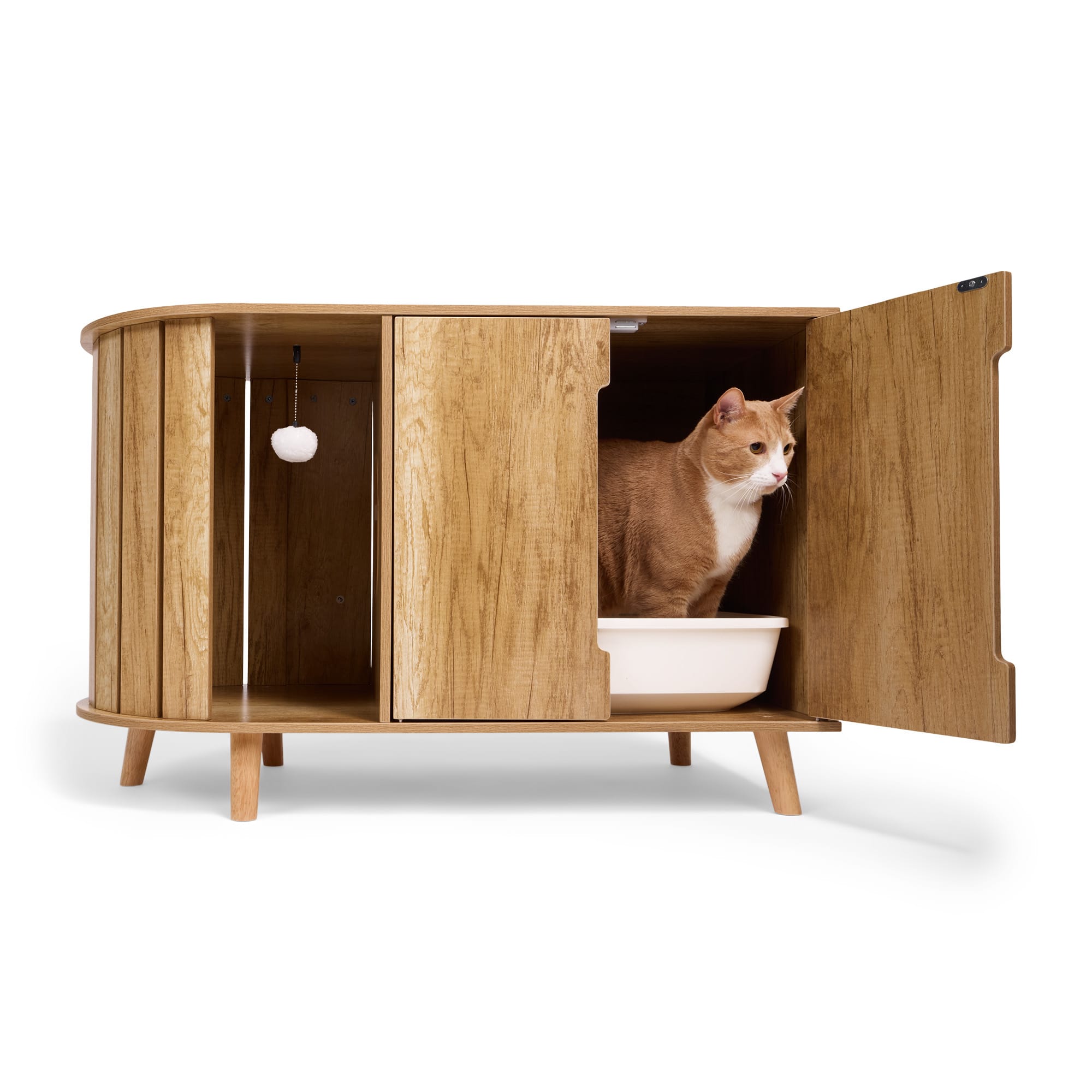 Petco Hidden Litter Box and Cat Condo Cabinet, 37.4" L X 18.9" W X 24 ...