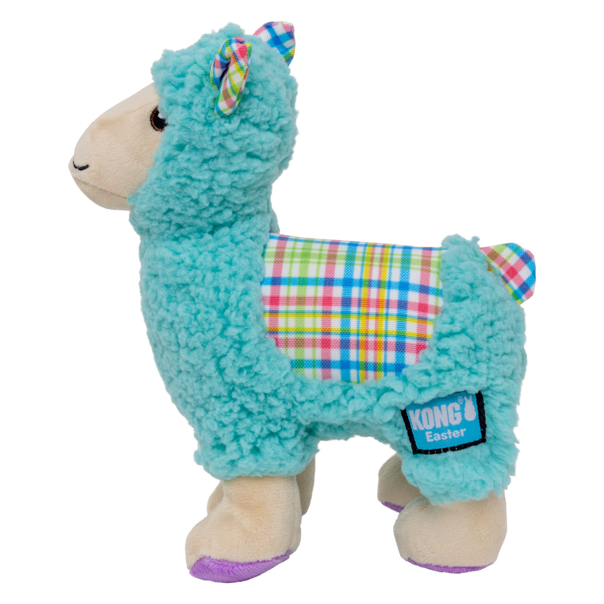 KONG Teal Spring Sherps Llama Dog Toy, Medium | Petco